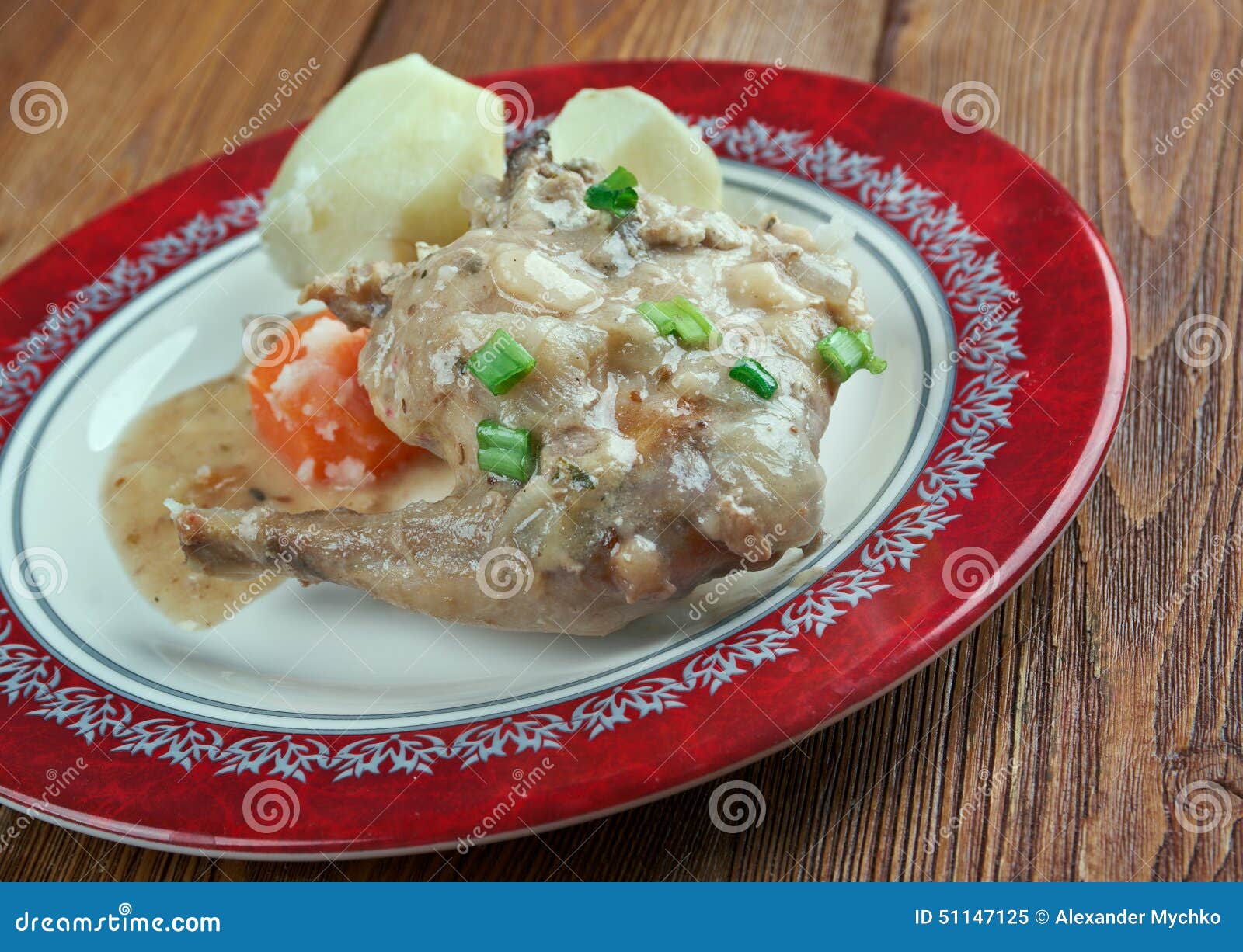 Baked rabbit stock image. Image of cook, fried, dining - 51147125