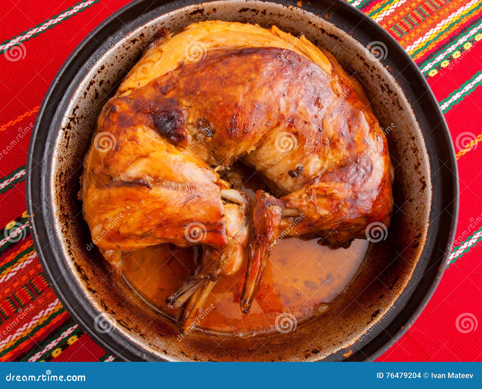 Baked rabbit stock photo. Image of meat, baked, prepared - 76479204