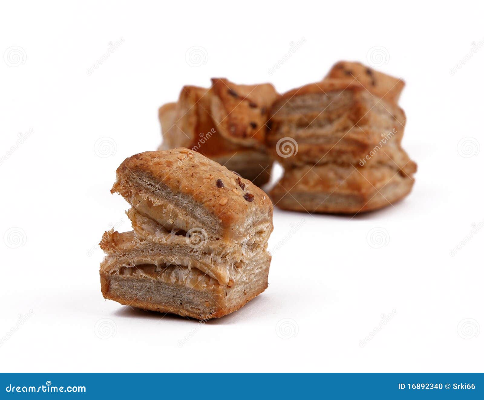 Baked roll stock photo. Image of seed, integral, white - 16892340