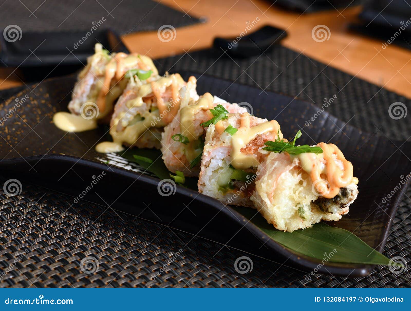 Baked Rolls on Table in a Restaurant Stock Image - Image of portion ...