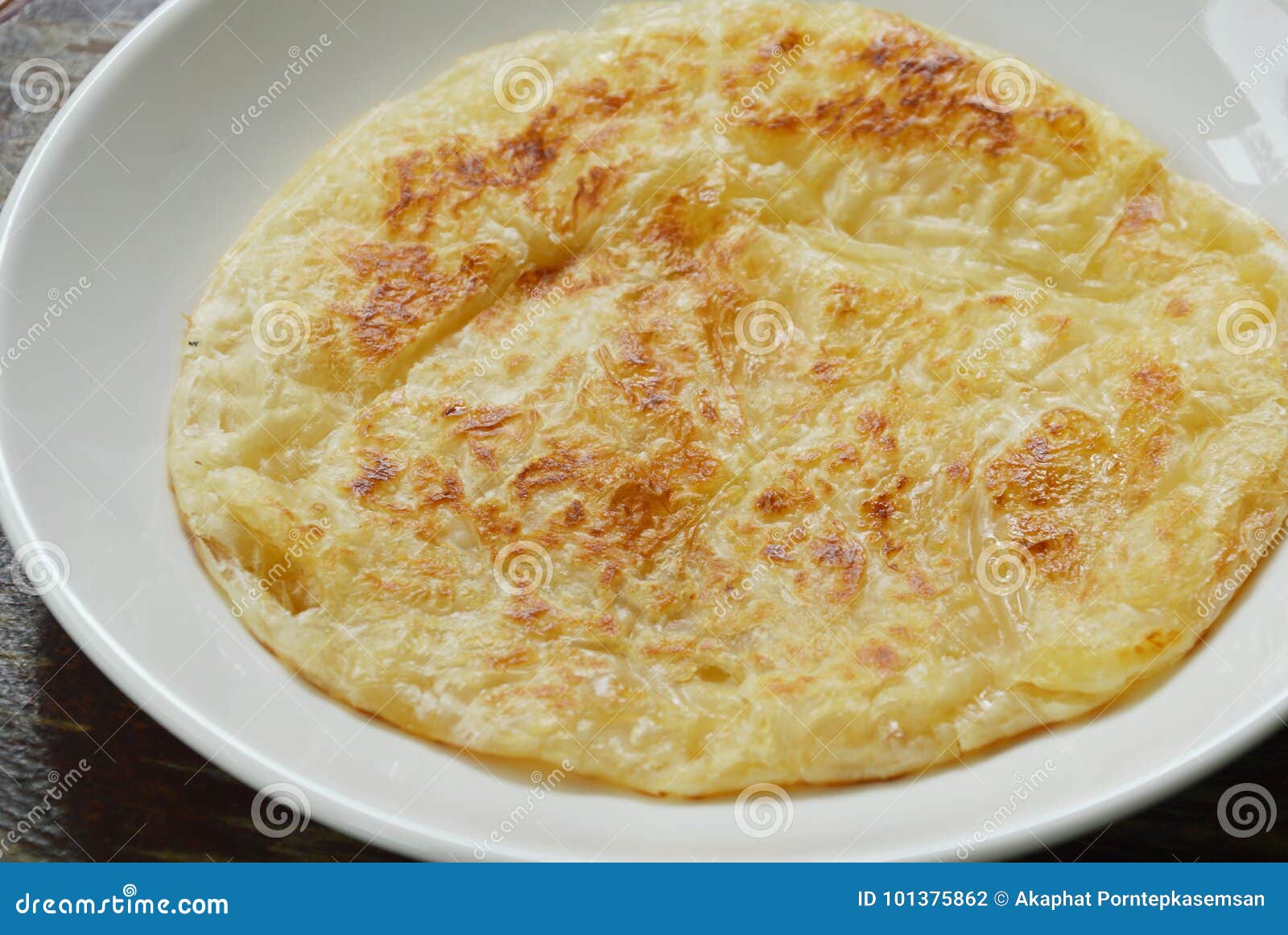 Baked Roti Southern Flat Bread on Plate Stock Photo - Image of milk ...