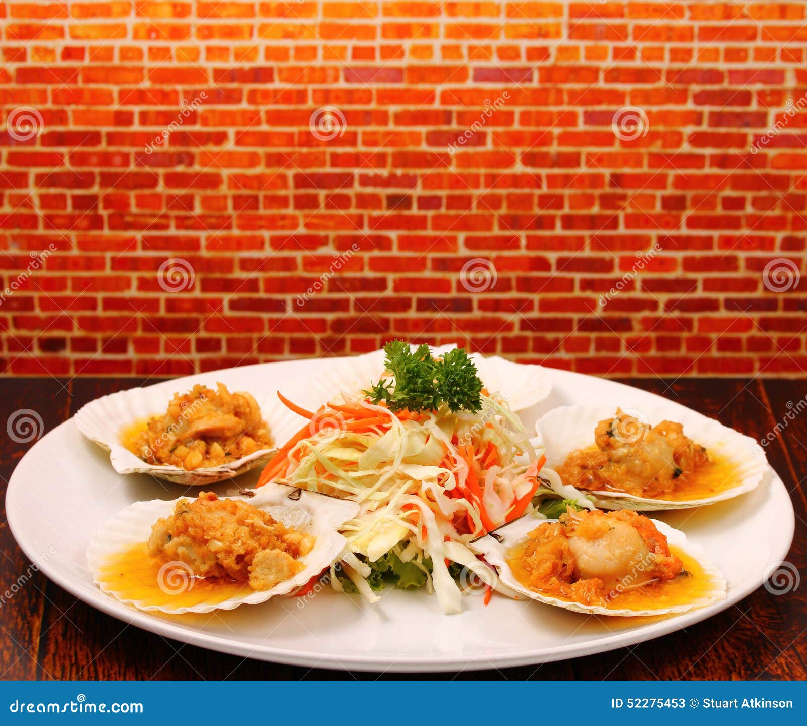 Baked shellfish stock image. Image of gastronomy, recipe - 52275453