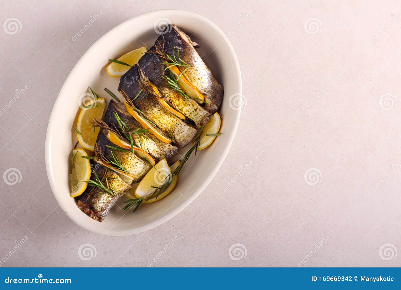 Baked Silver carp fish stock photo. Image of flat, baked - 169669342