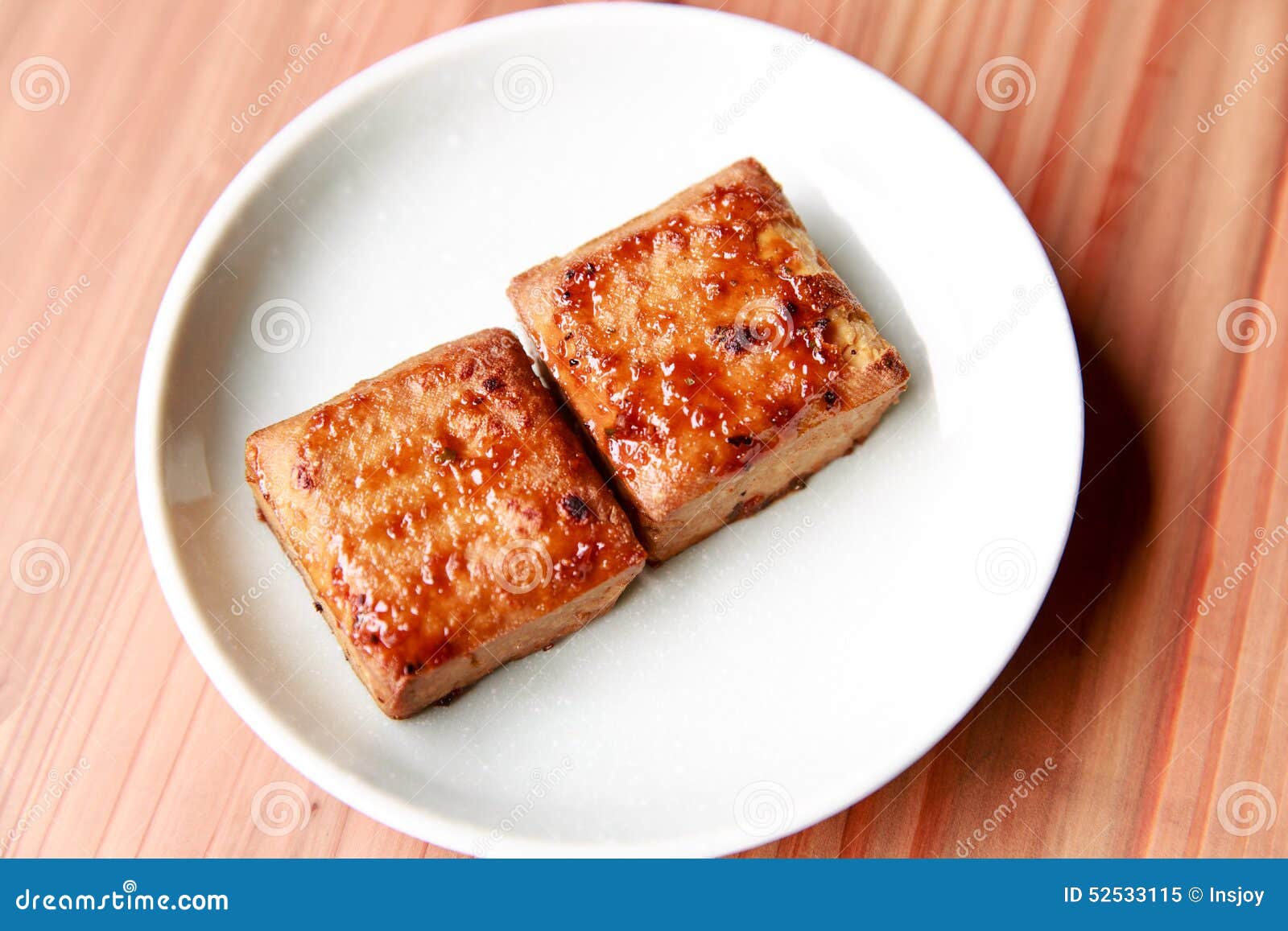 Baked smoked tofu stock image. Image of smoked, protein - 52533115