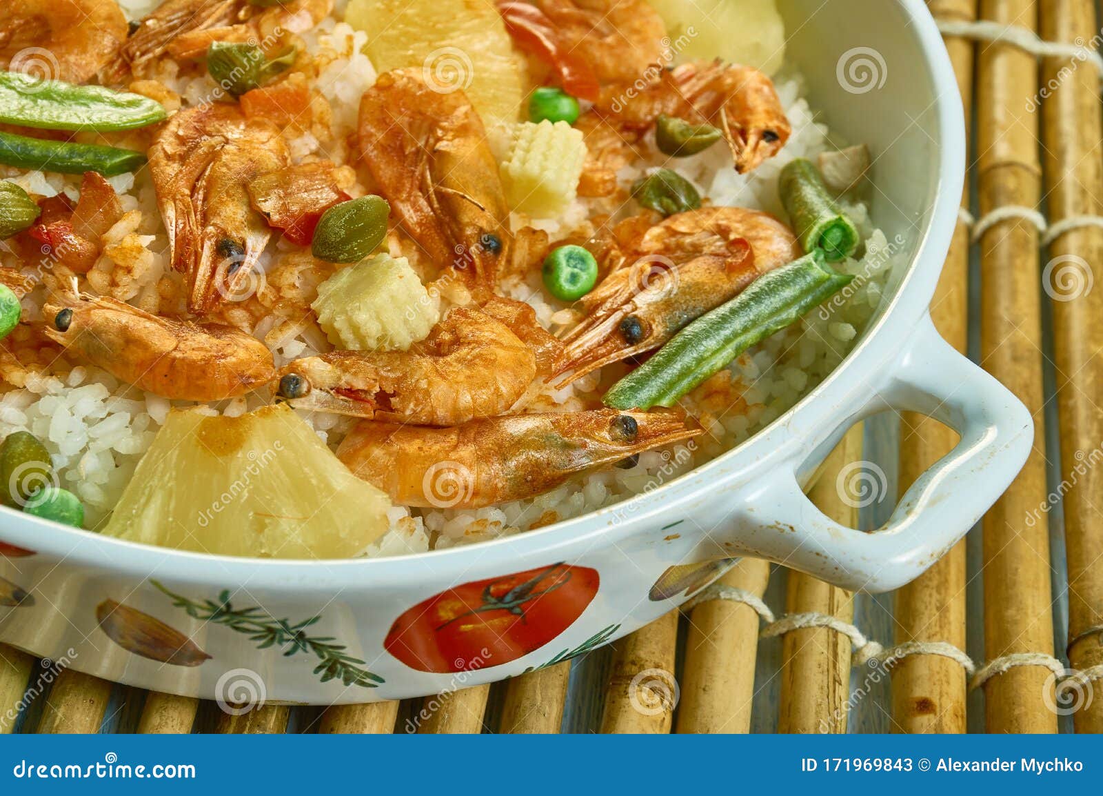 Baked Spanish risotto stock image. Image of delicious - 171969843