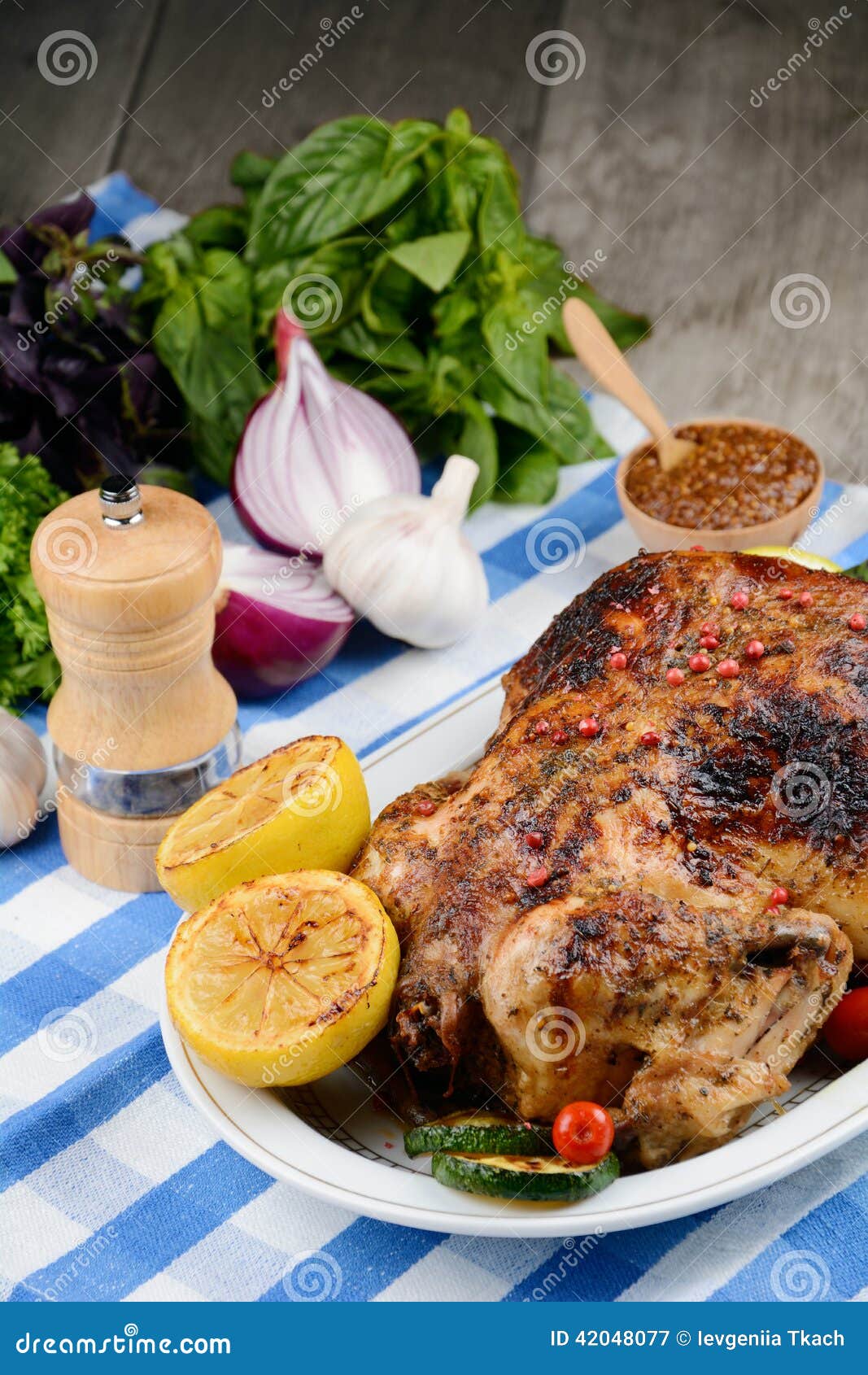 Baked tasty hot chicken stock image. Image of meat, baking - 42048077