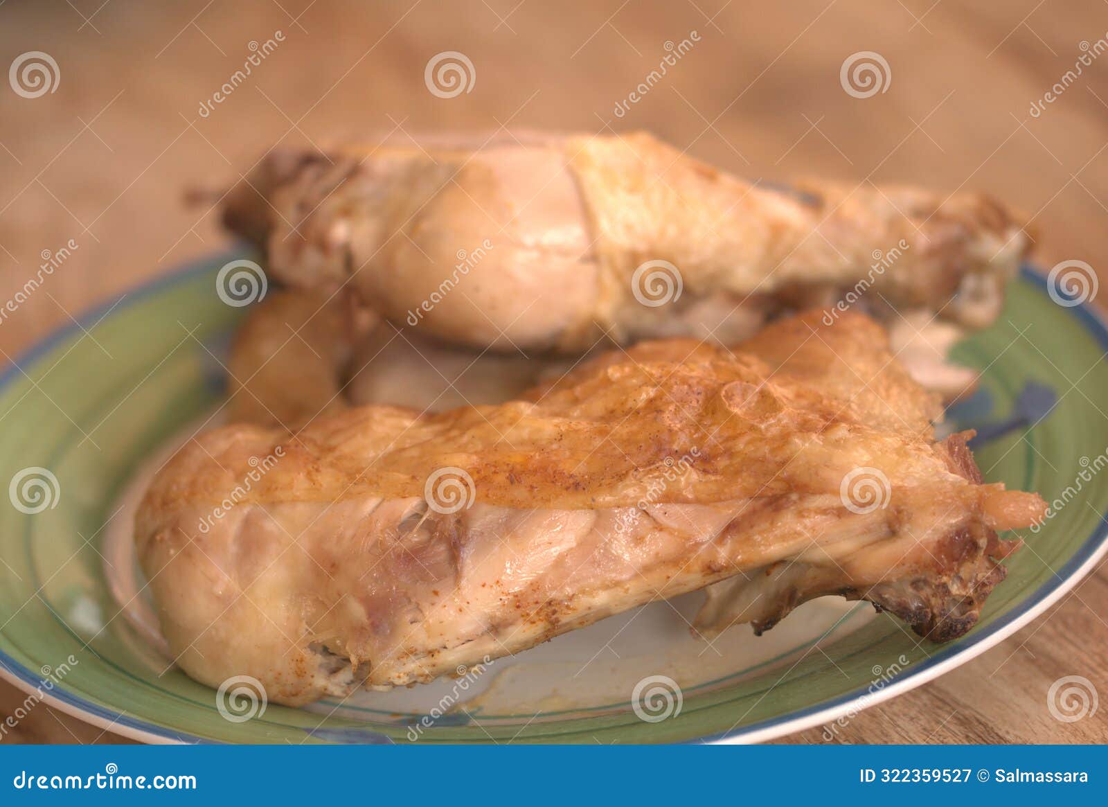 Baked thigh chicken stock image. Image of dish, vegetables - 322359527