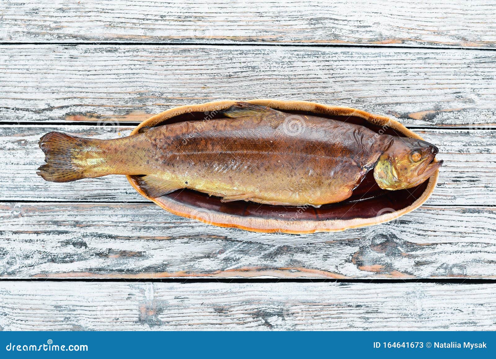 Baked Trout with Vegetables. Top View Stock Image - Image of dining ...