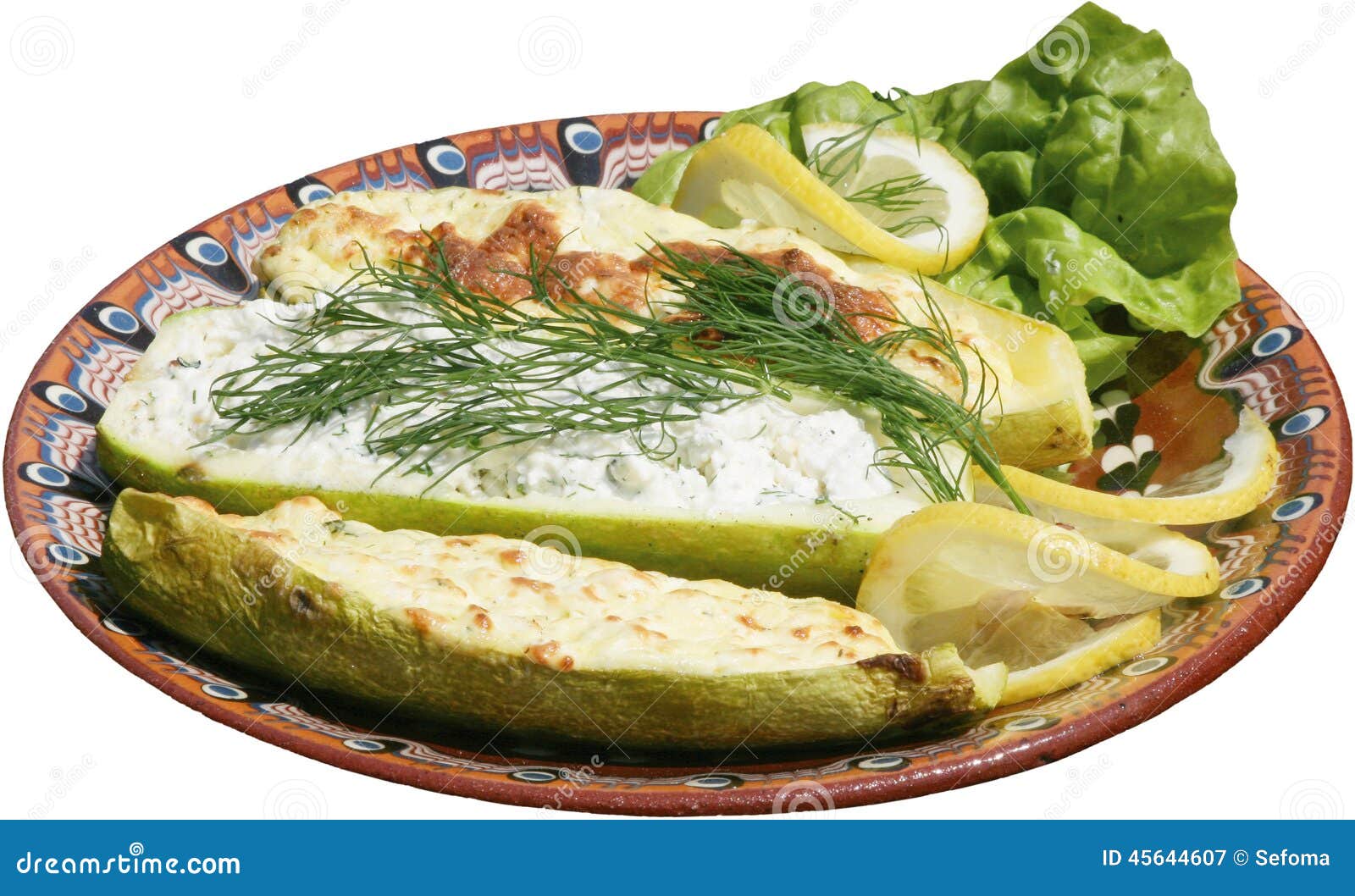 Baked Vegetable Marrow with Cheese. Stock Image - Image of baked ...