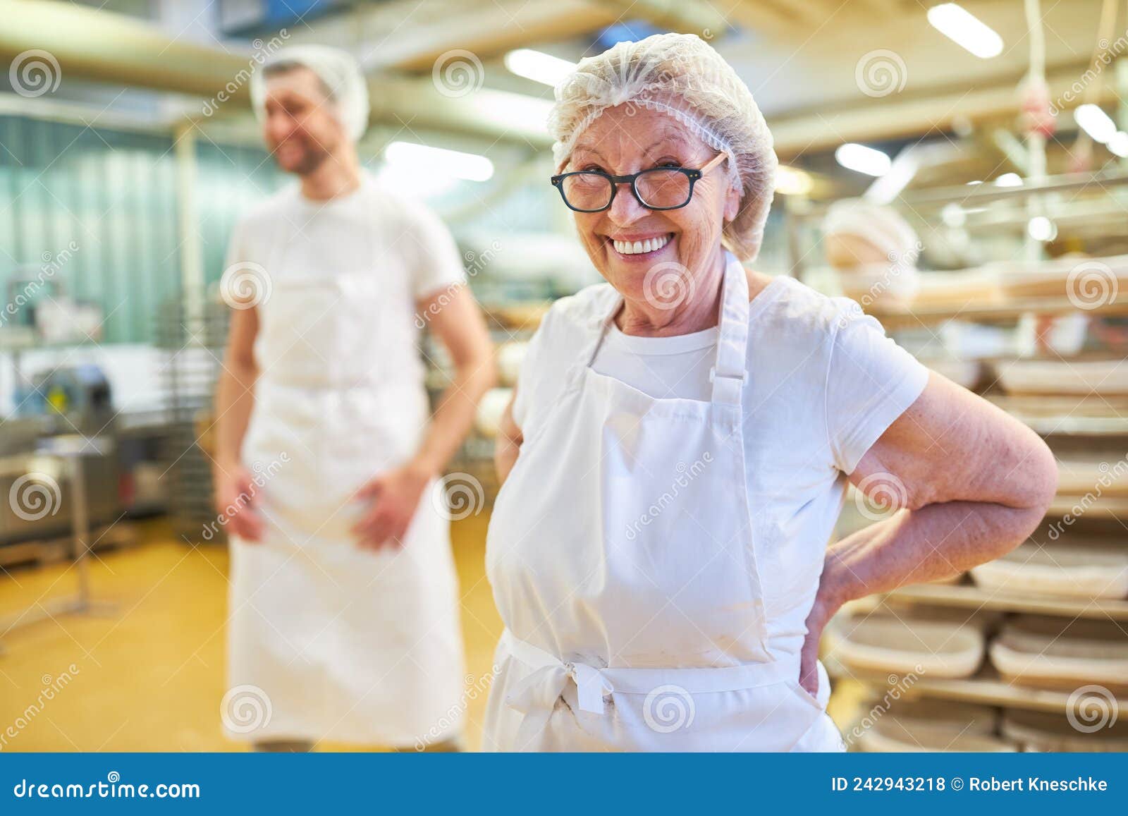 Baker As a Successful Boss in the Bakery Family Business Stock Photo ...