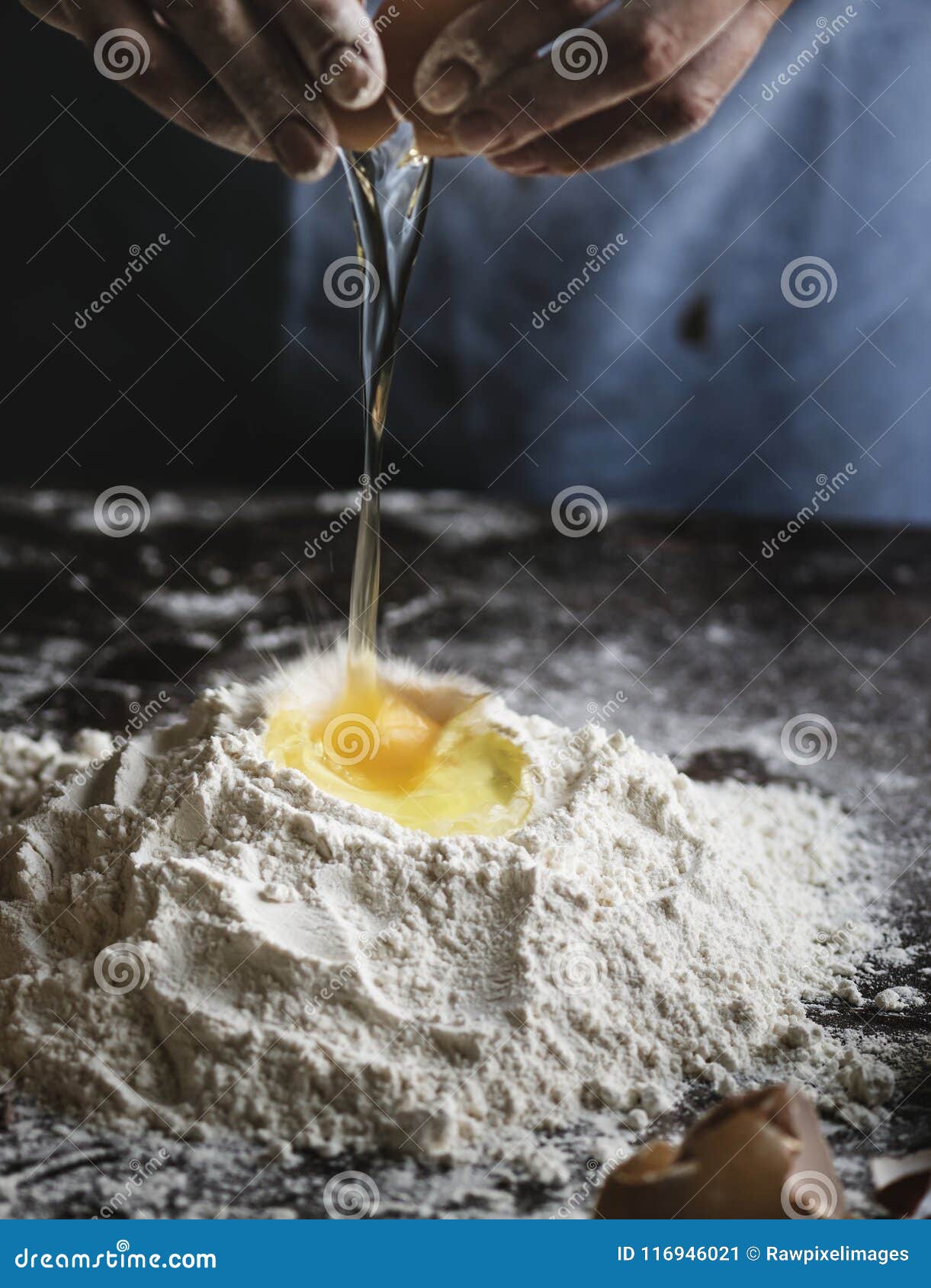 Flour Mixture Being Poured Into Trays Stock Image | CartoonDealer.com ...