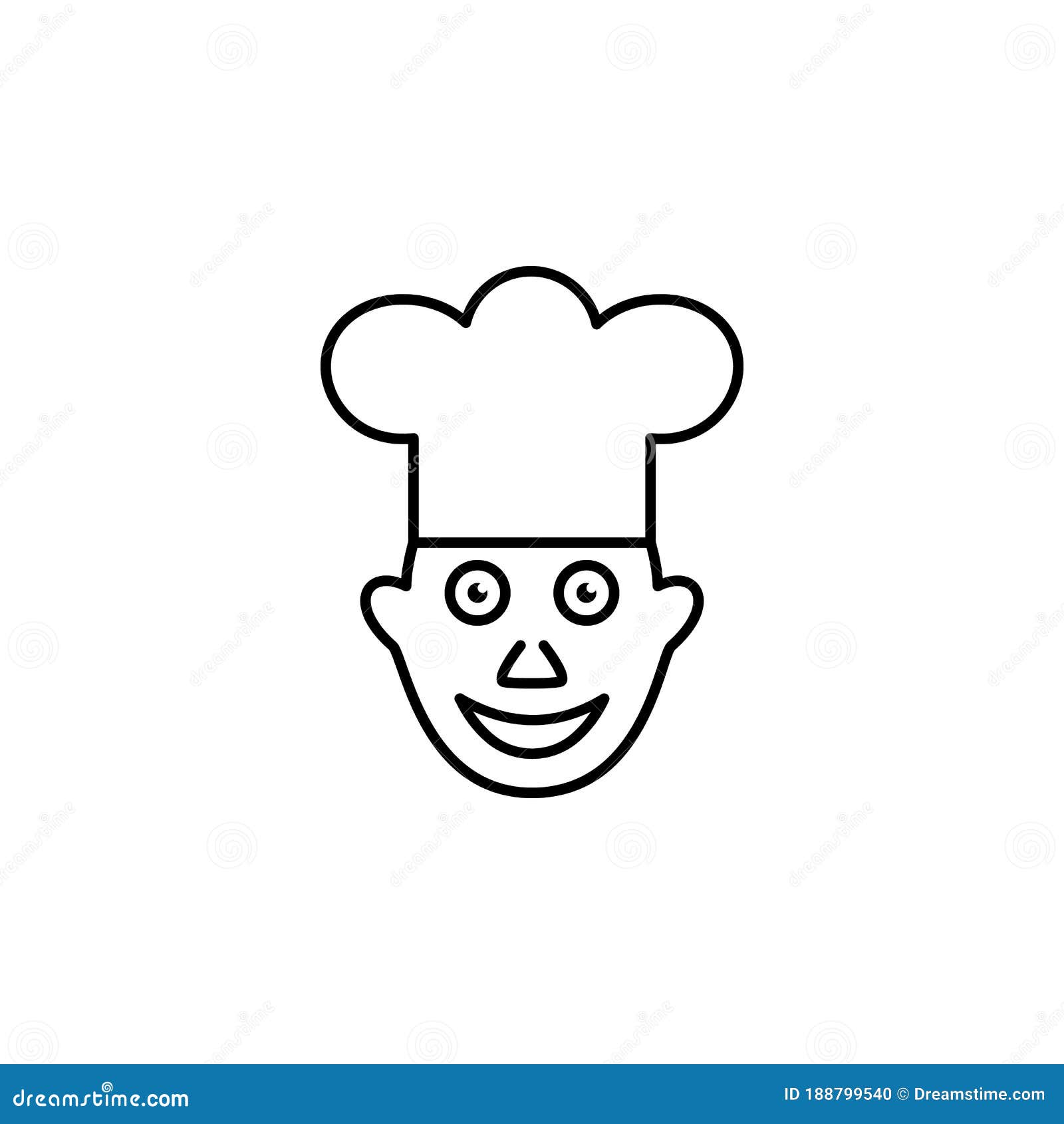 Baker, Chef, Professional Baker Man Icon. Element of Kitchen Utensils ...