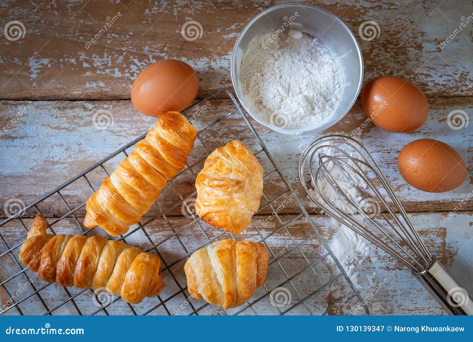 Baker Cooking Bread in Kitchen Stock Image - Image of loaf, baker ...
