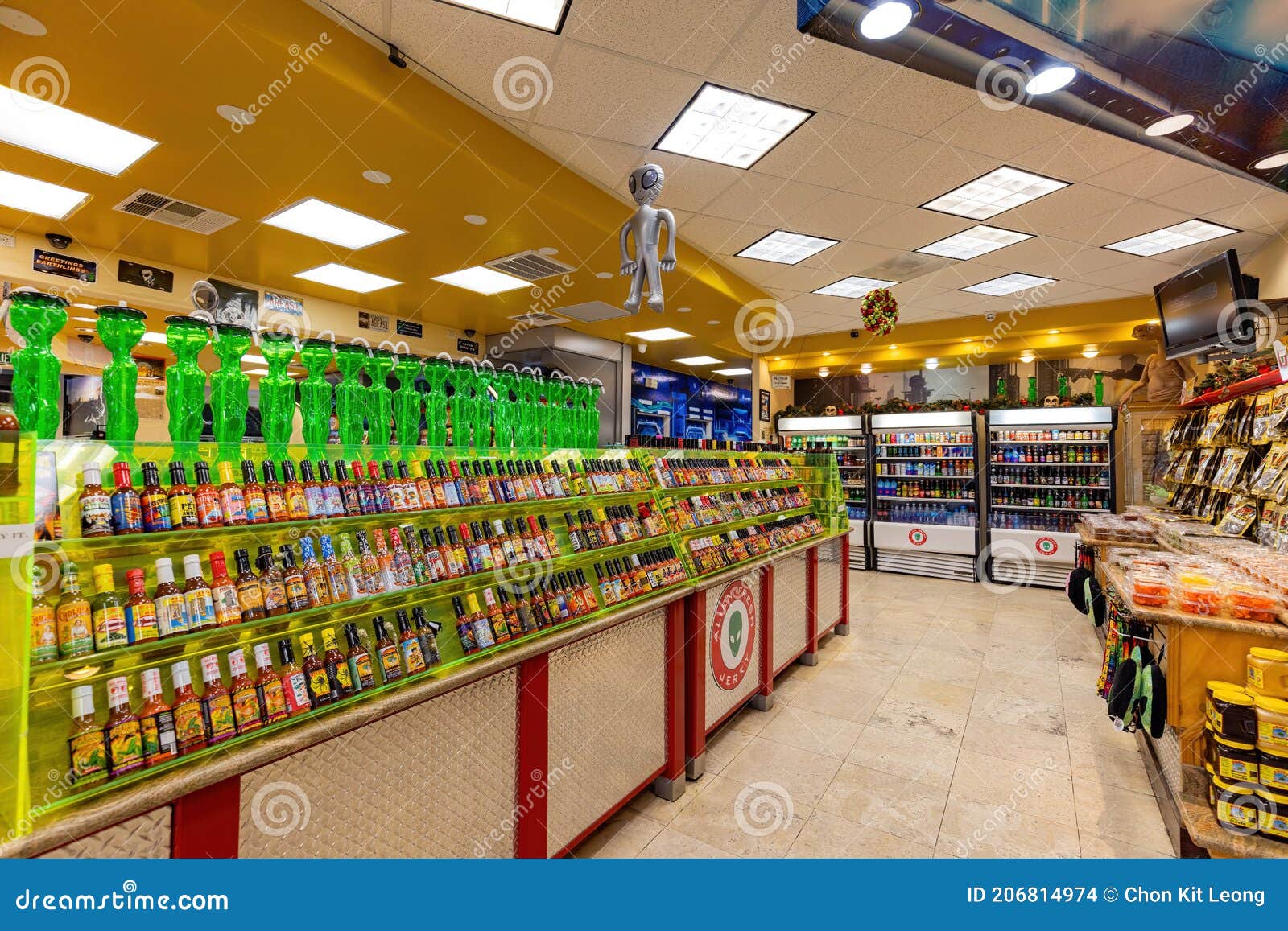 Interior View of the Alien Fresh Jerky Editorial Stock Image - Image of ...