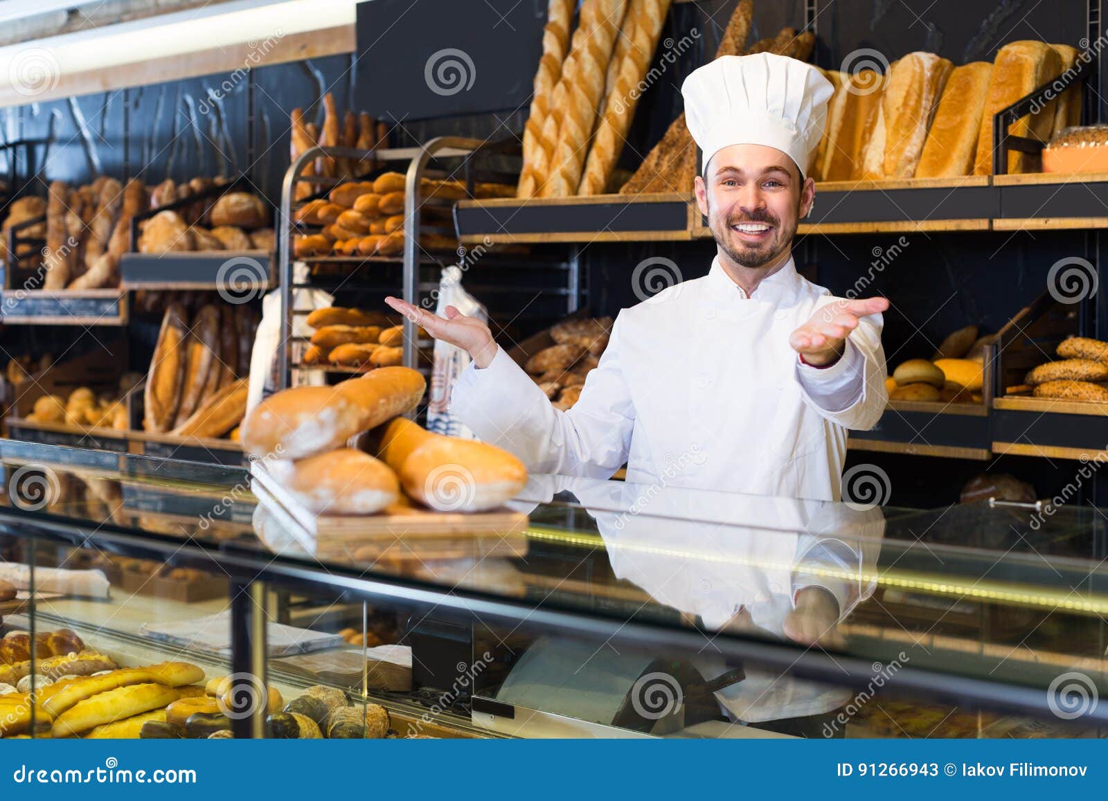Baker is Demonstrating Assortment Stock Image - Image of quality ...
