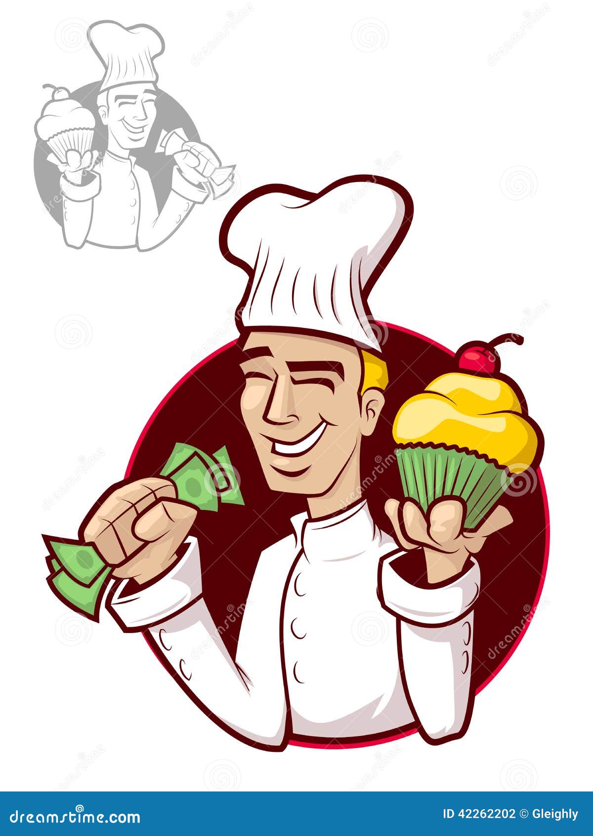 Baker Icon stock vector. Illustration of catering, creative - 42262202