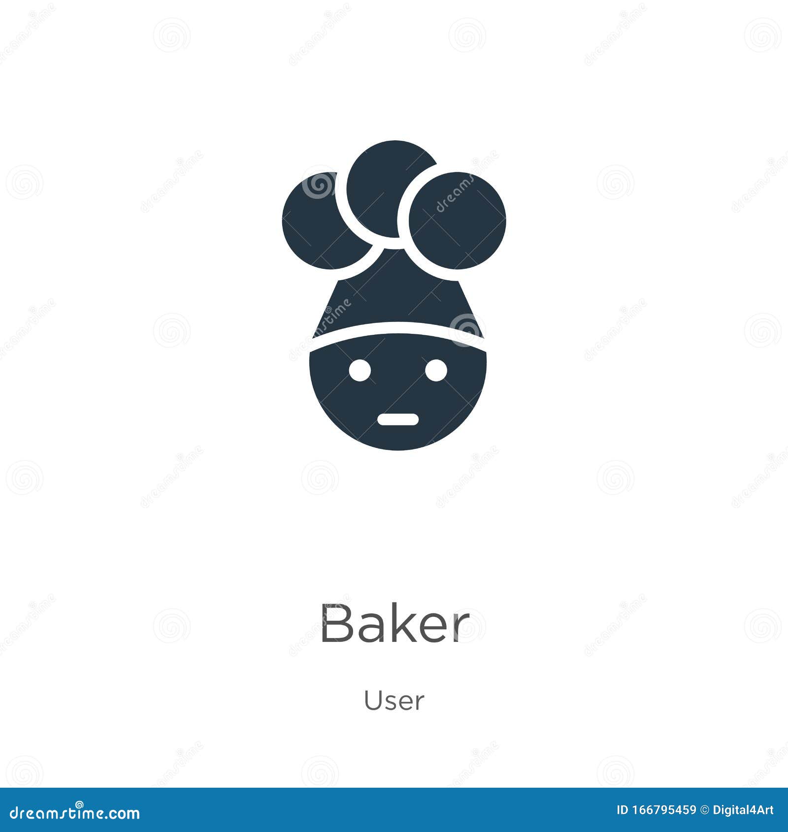 Baker Icon Vector. Trendy Flat Baker Icon from User Collection Isolated ...