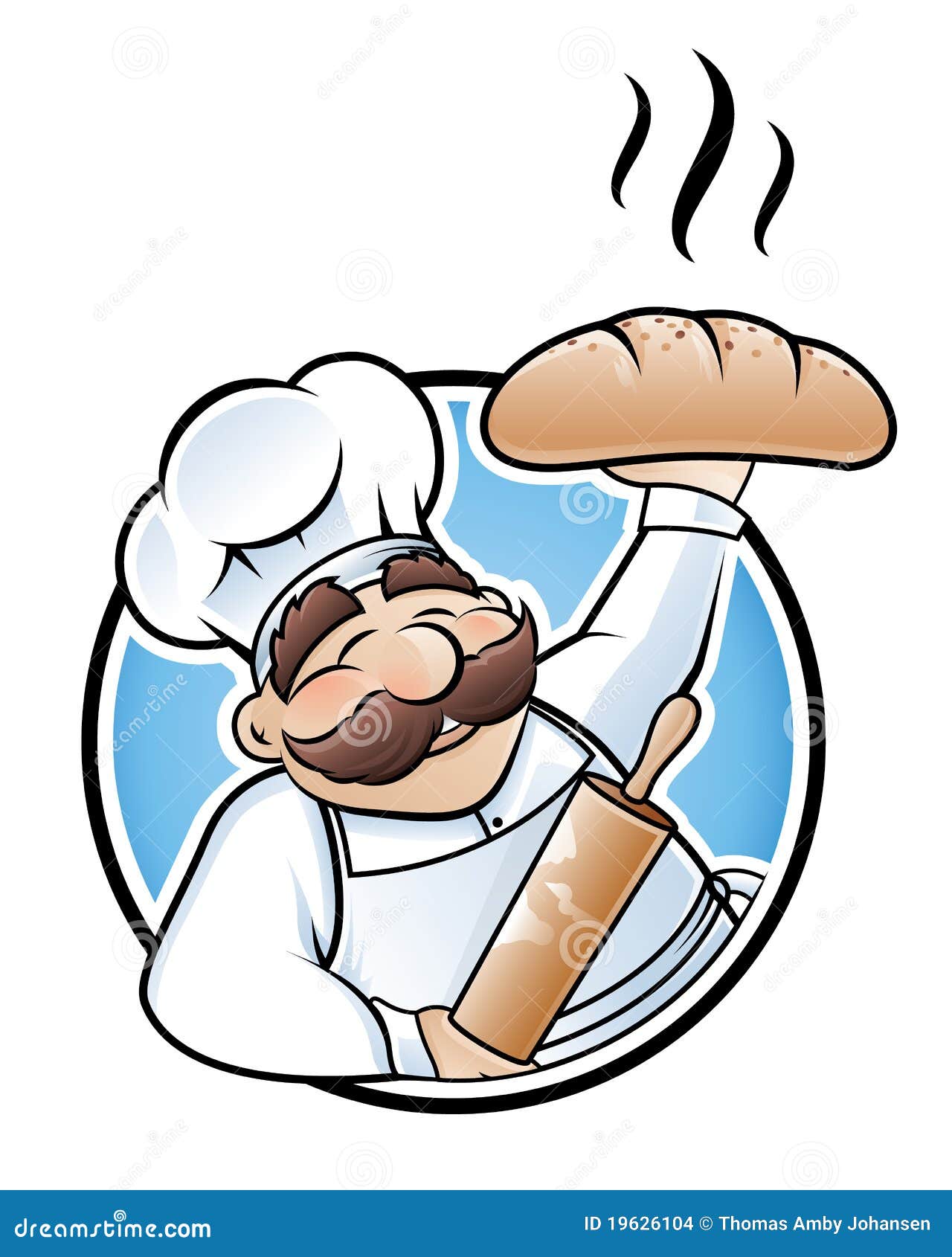 Baker illustration stock vector. Illustration of profession - 19626104