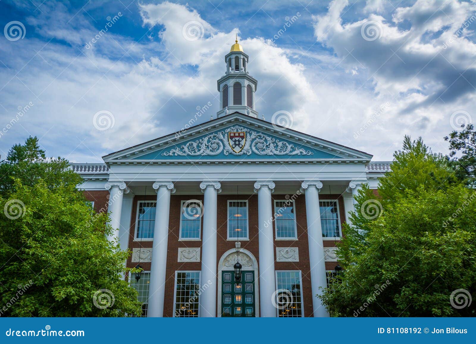 The Baker Library, at Harvard Business School, in Boston, Massachusetts ...