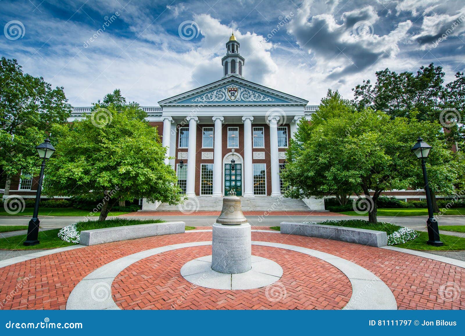 The Baker Library, at Harvard Business School, in Boston, Massachusetts ...