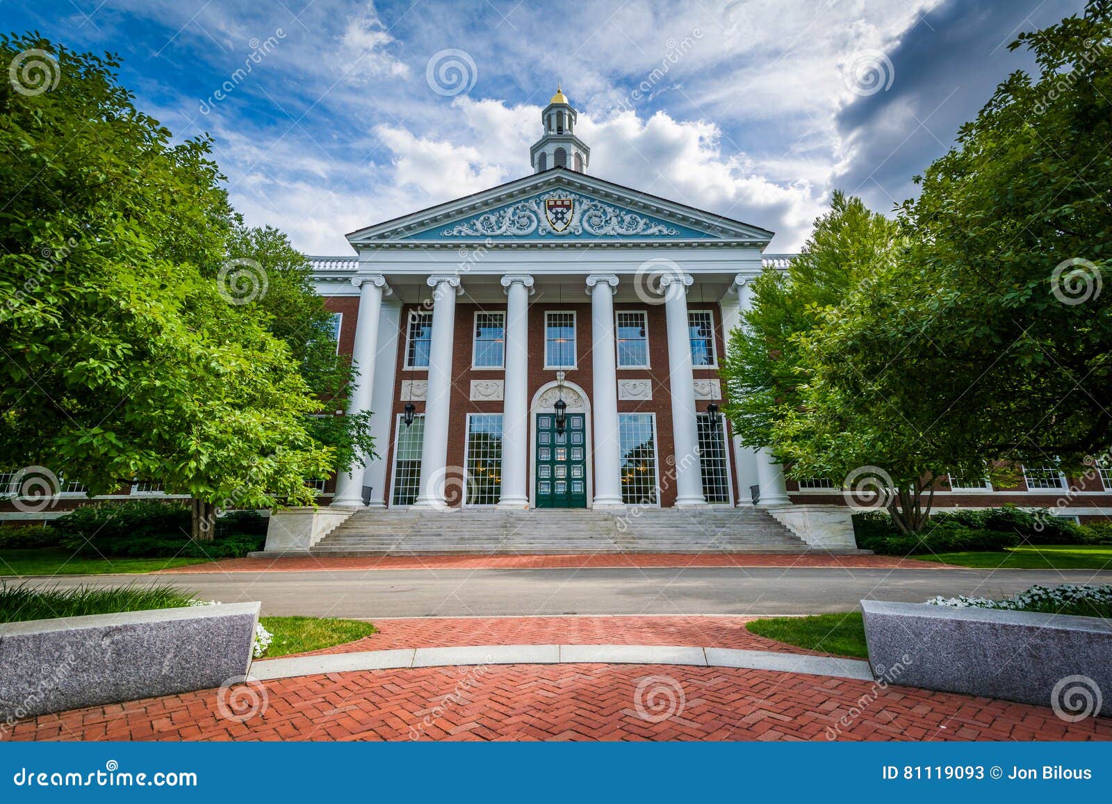 The Baker Library, at Harvard Business School, in Boston, Massachusetts ...
