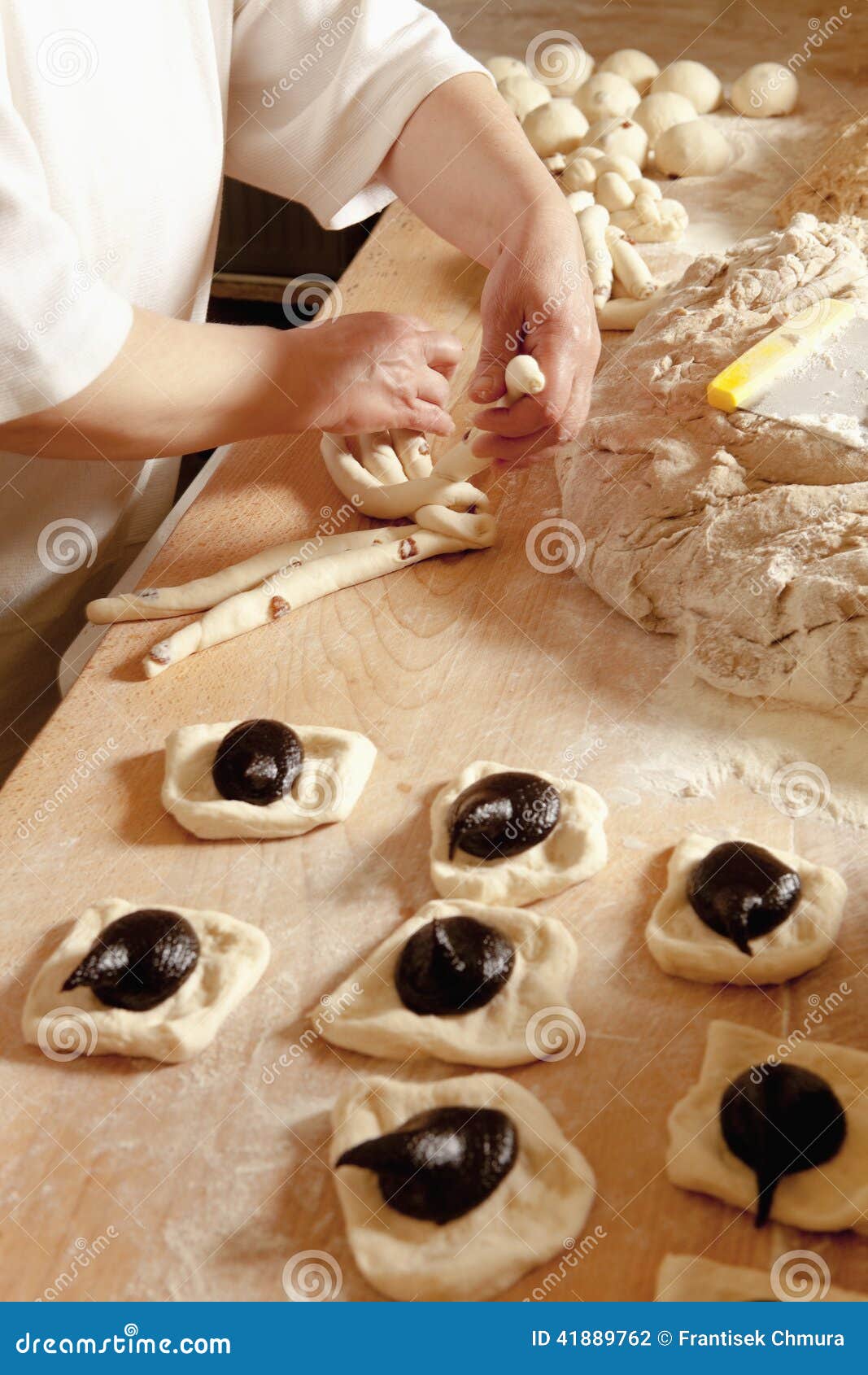 Baker Making Sweet Pastry stock photo. Image of pastry - 41889762