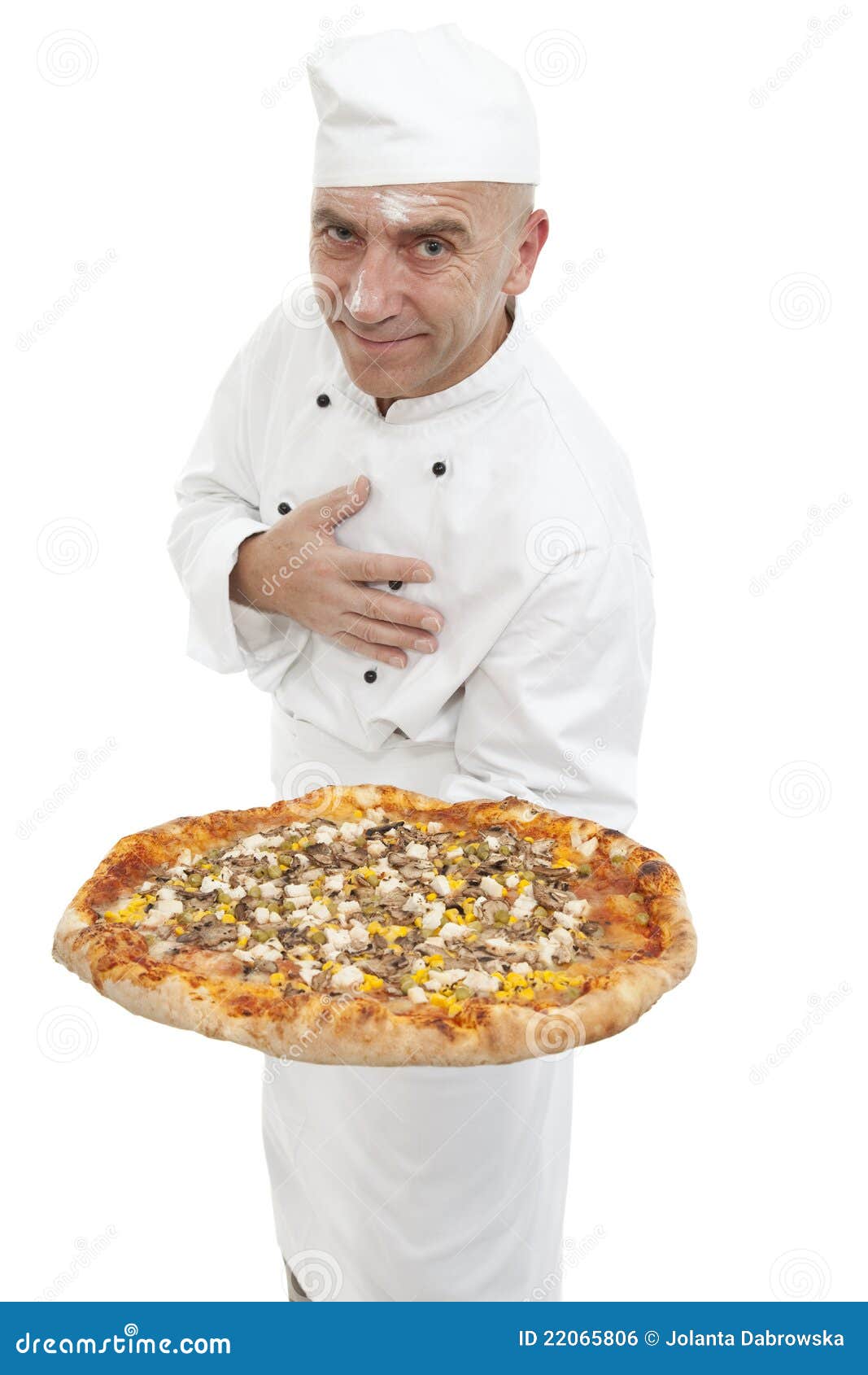 Baker of pizza stock photo. Image of adult, service, baker - 22065806