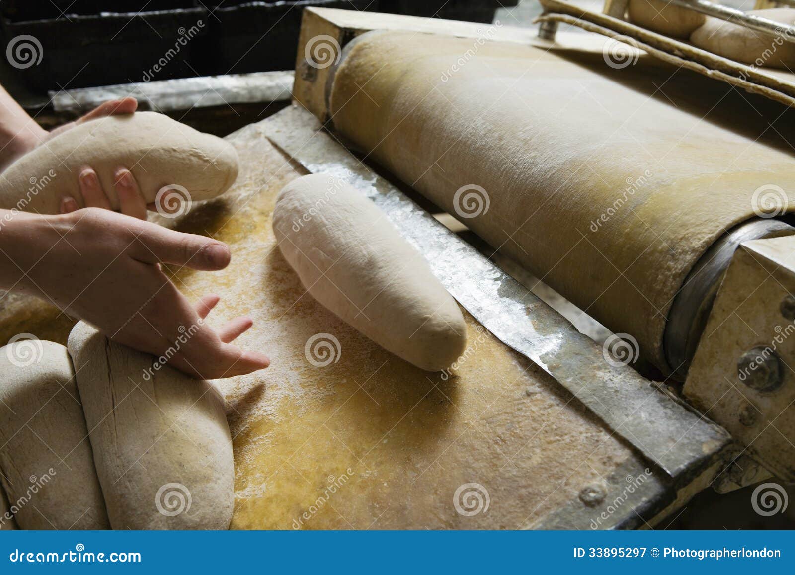 Baker Preparing Bread Dough Stock Image - Image of dough, making: 33895297