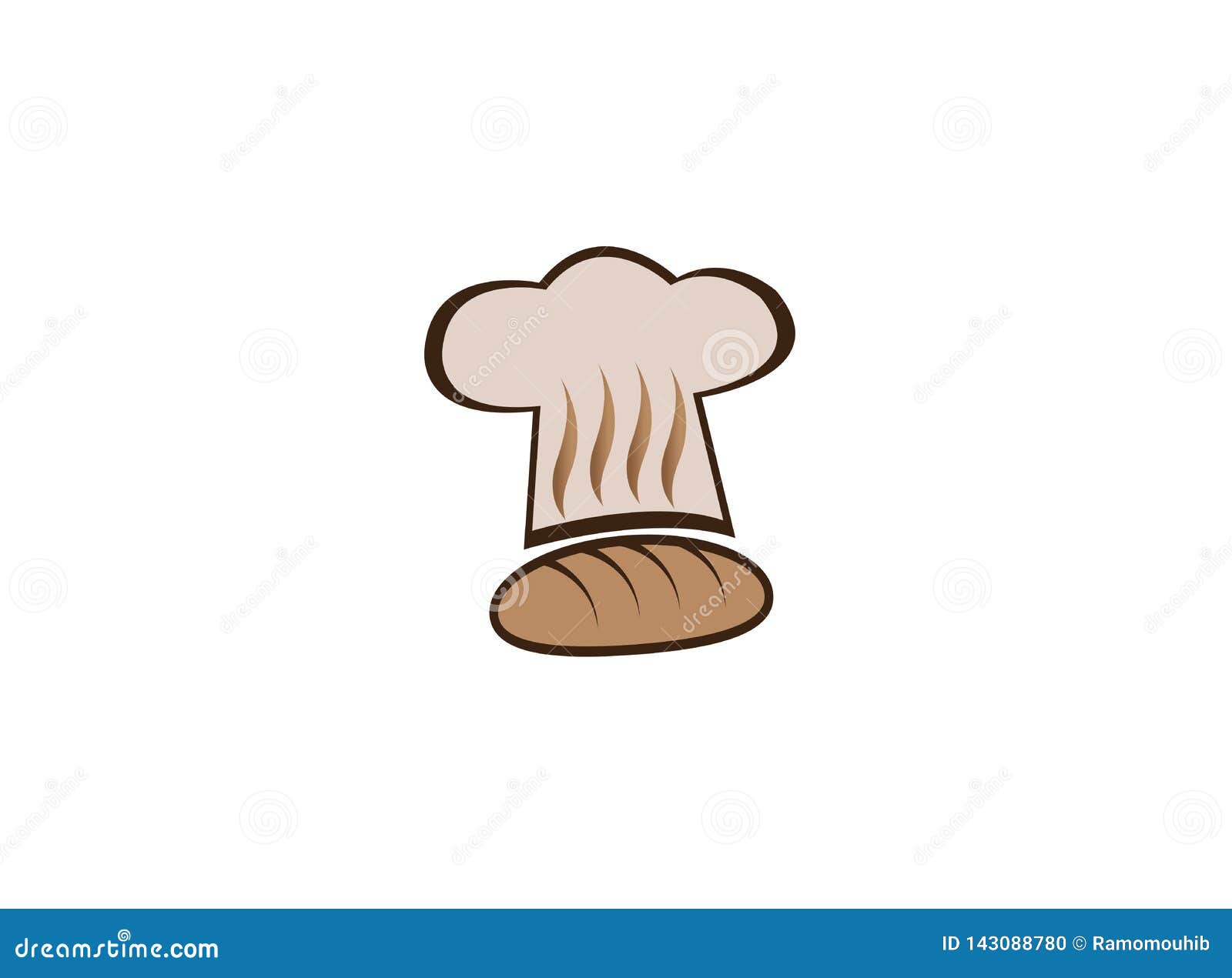 Baker`s Hat and Hot Bread for Logo Design Stock Illustration ...