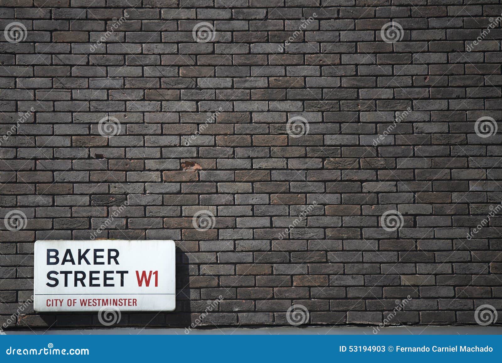 Baker Street sign editorial stock photo. Image of kingdom - 53194903