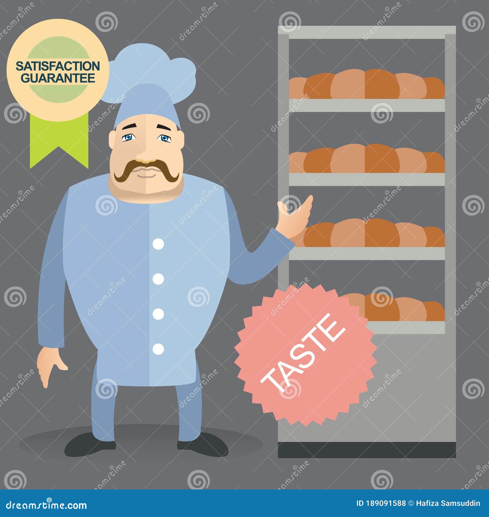 Baker. Vector Illustration Decorative Design Stock Vector ...