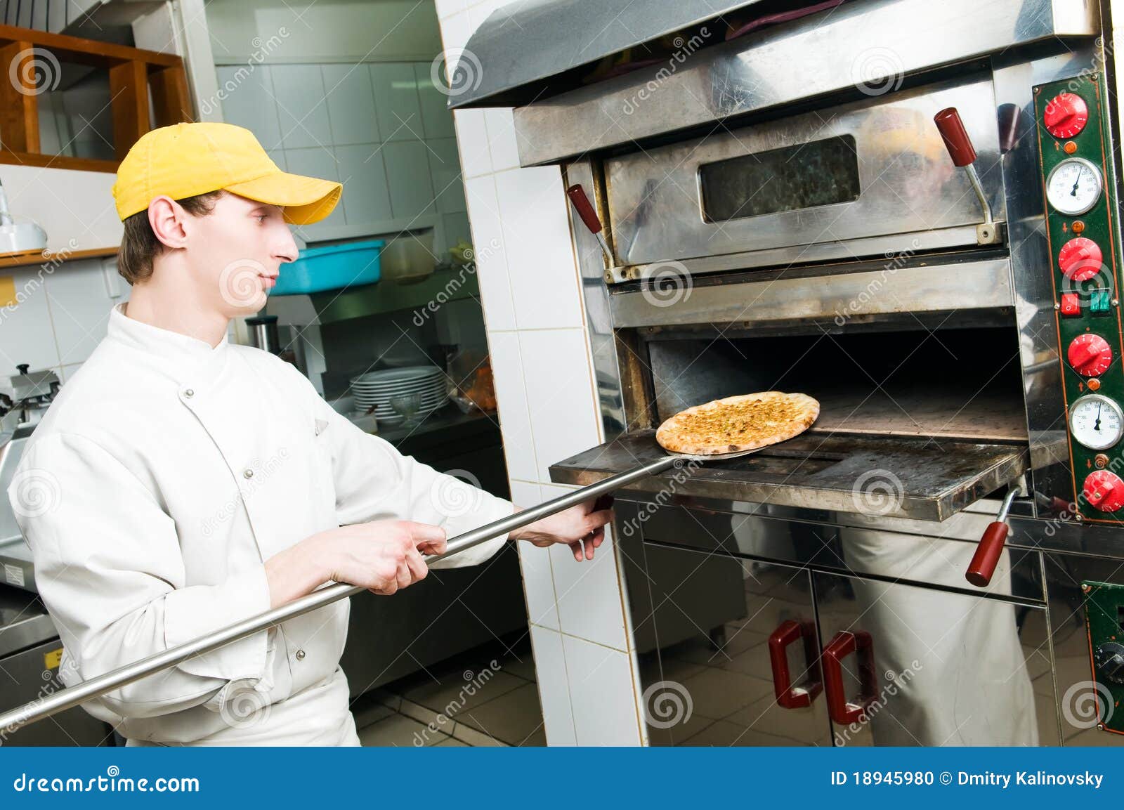 Baker at work stock photo. Image of preparing, fresh - 18945980