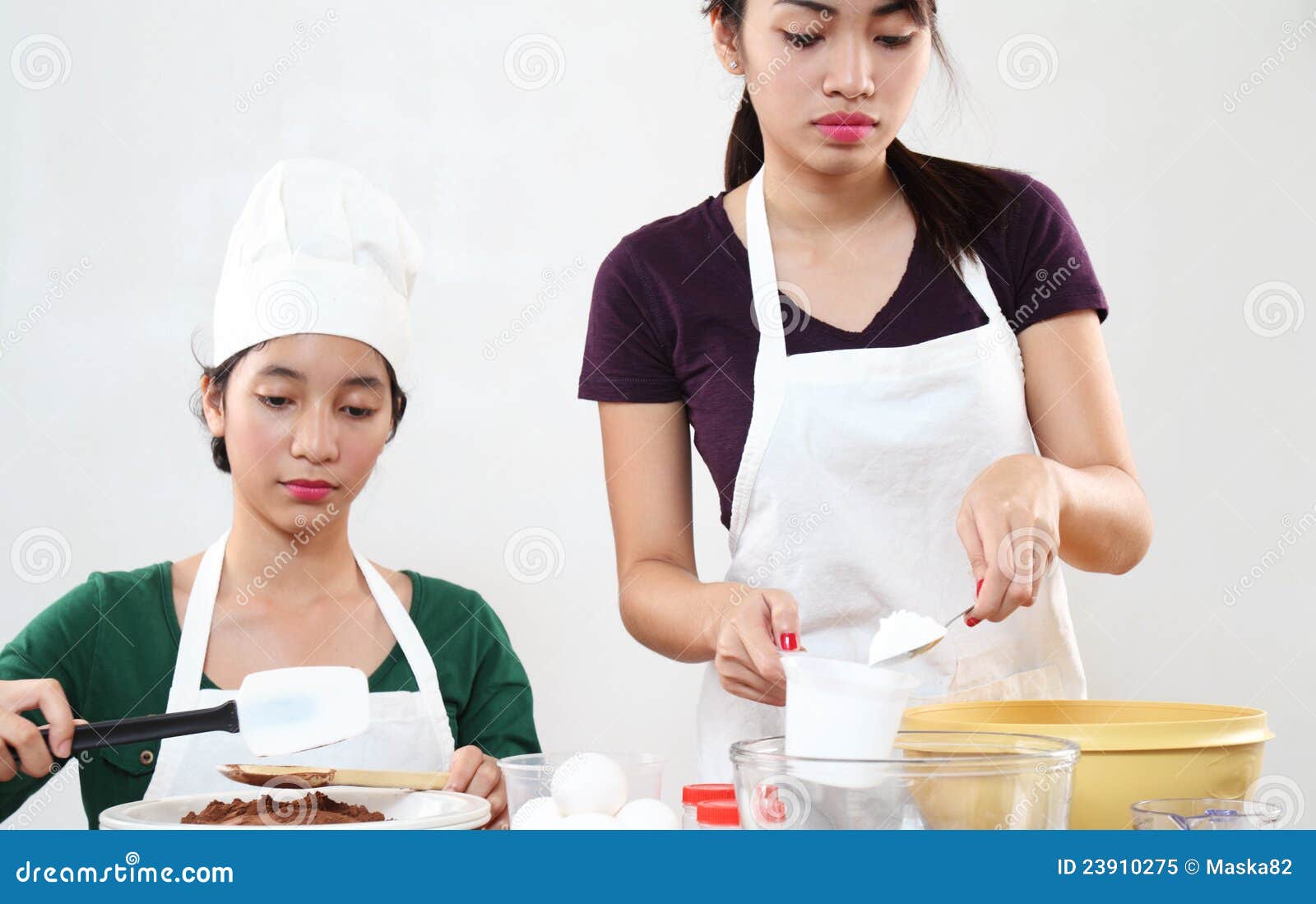 Baker at Work stock image. Image of female, work, flour - 23910275