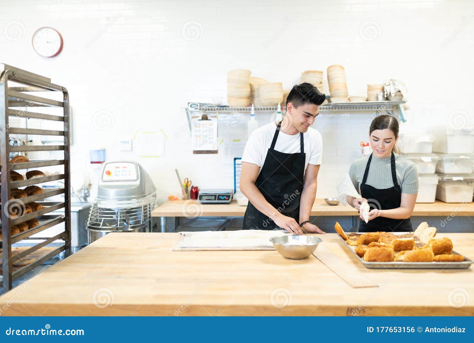 Bakers Making Some Bread Stock Photos - Free & Royalty-Free Stock ...