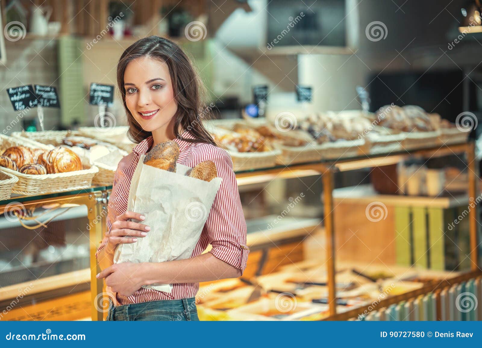 Bakery stock photo. Image of person, adult, cafe, portrait - 90727580