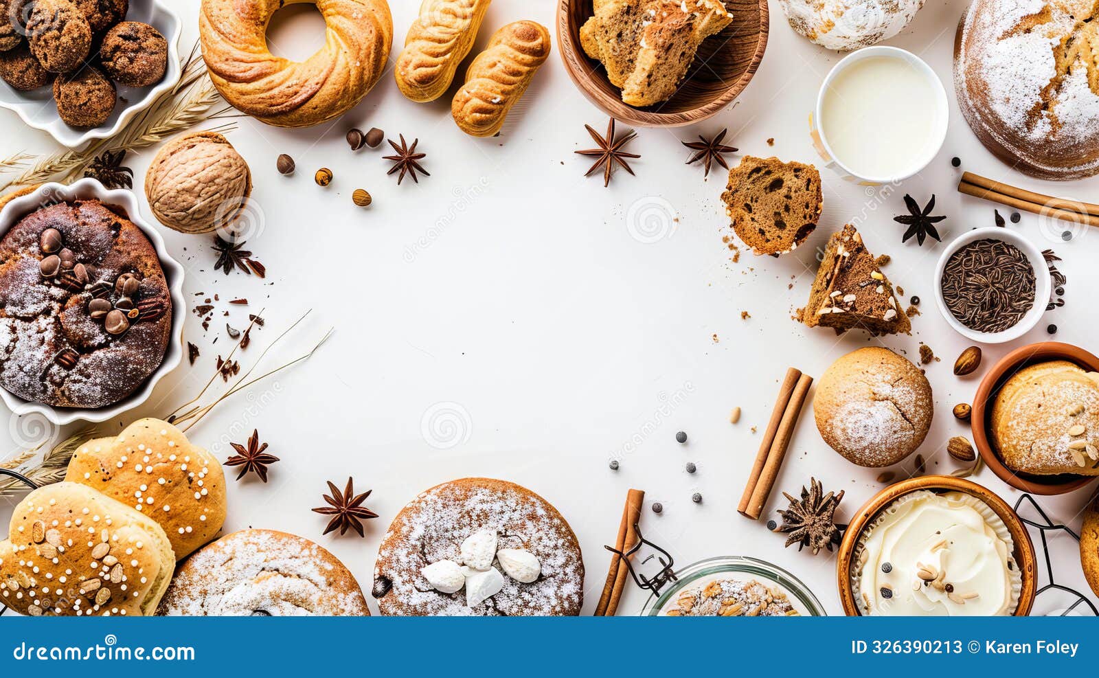 Bakery background graphic stock illustration. Illustration of frame ...