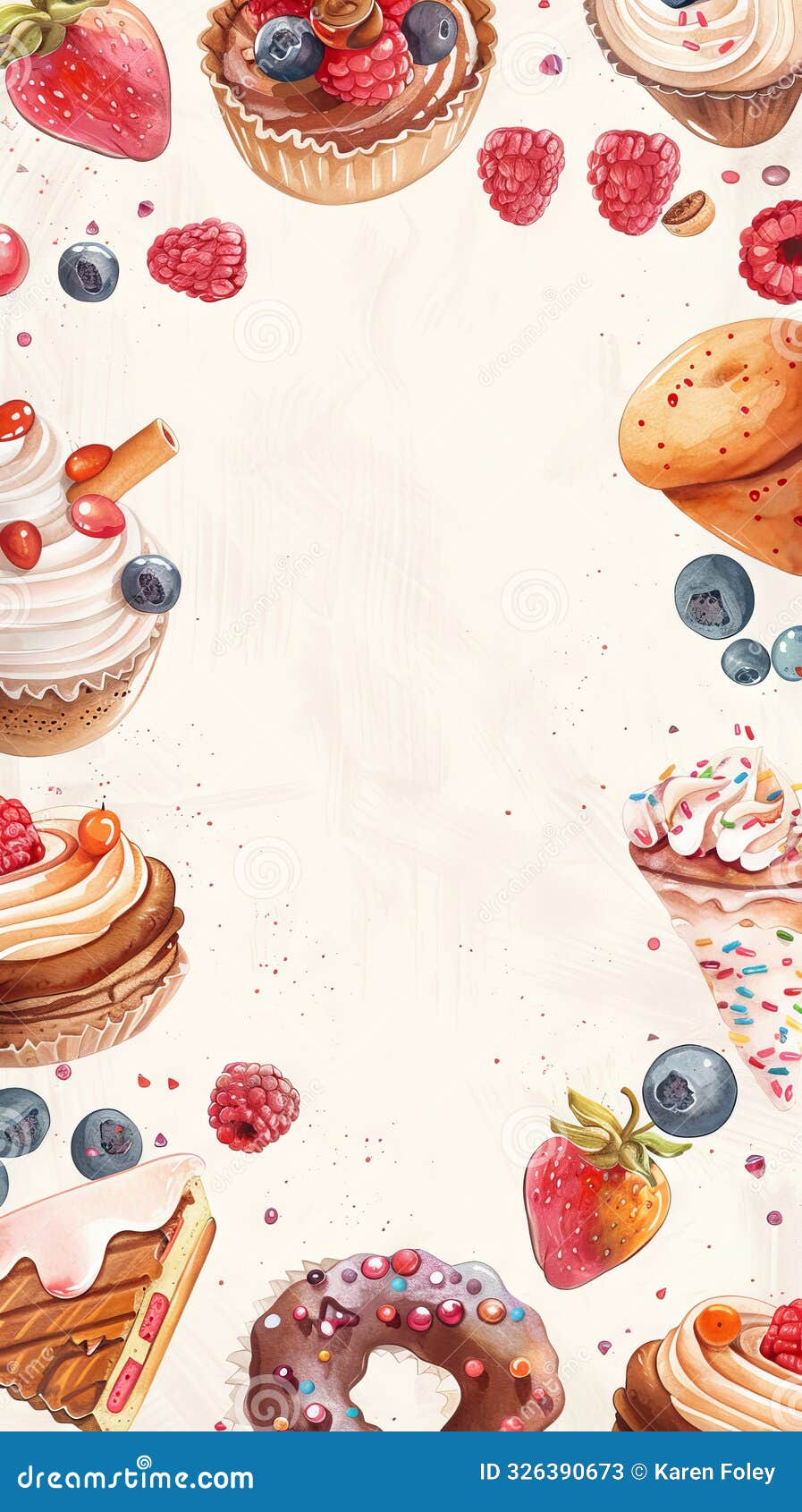 Bakery background graphic stock illustration. Illustration of vertical ...