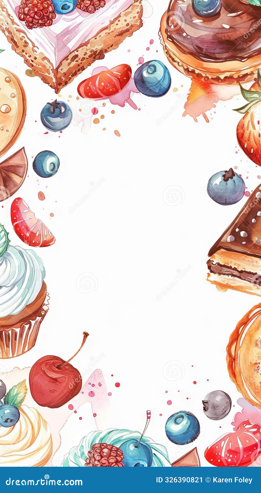 Bakery background graphic stock illustration. Illustration of frame ...