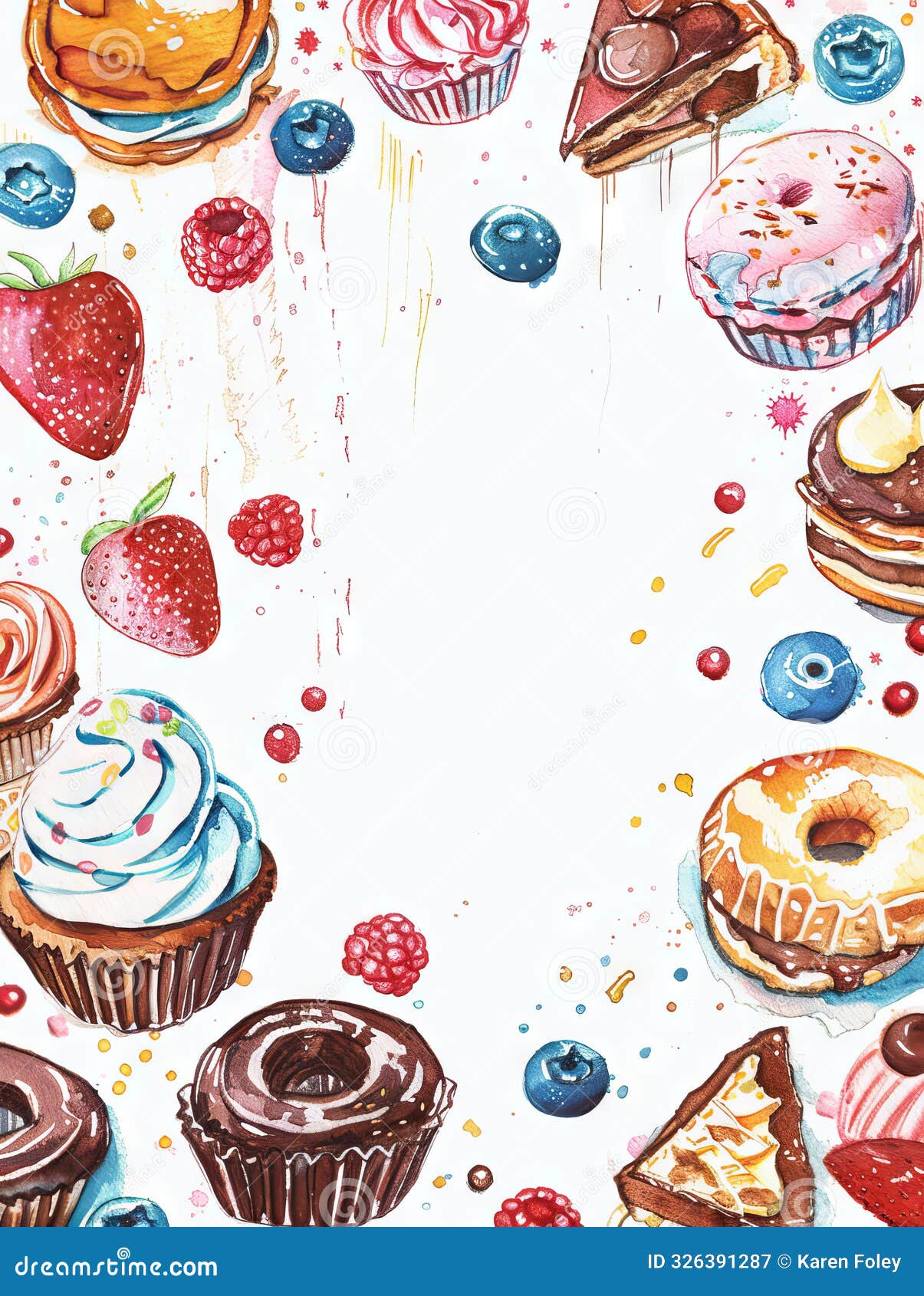 Bakery background graphic stock illustration. Illustration of muffin ...