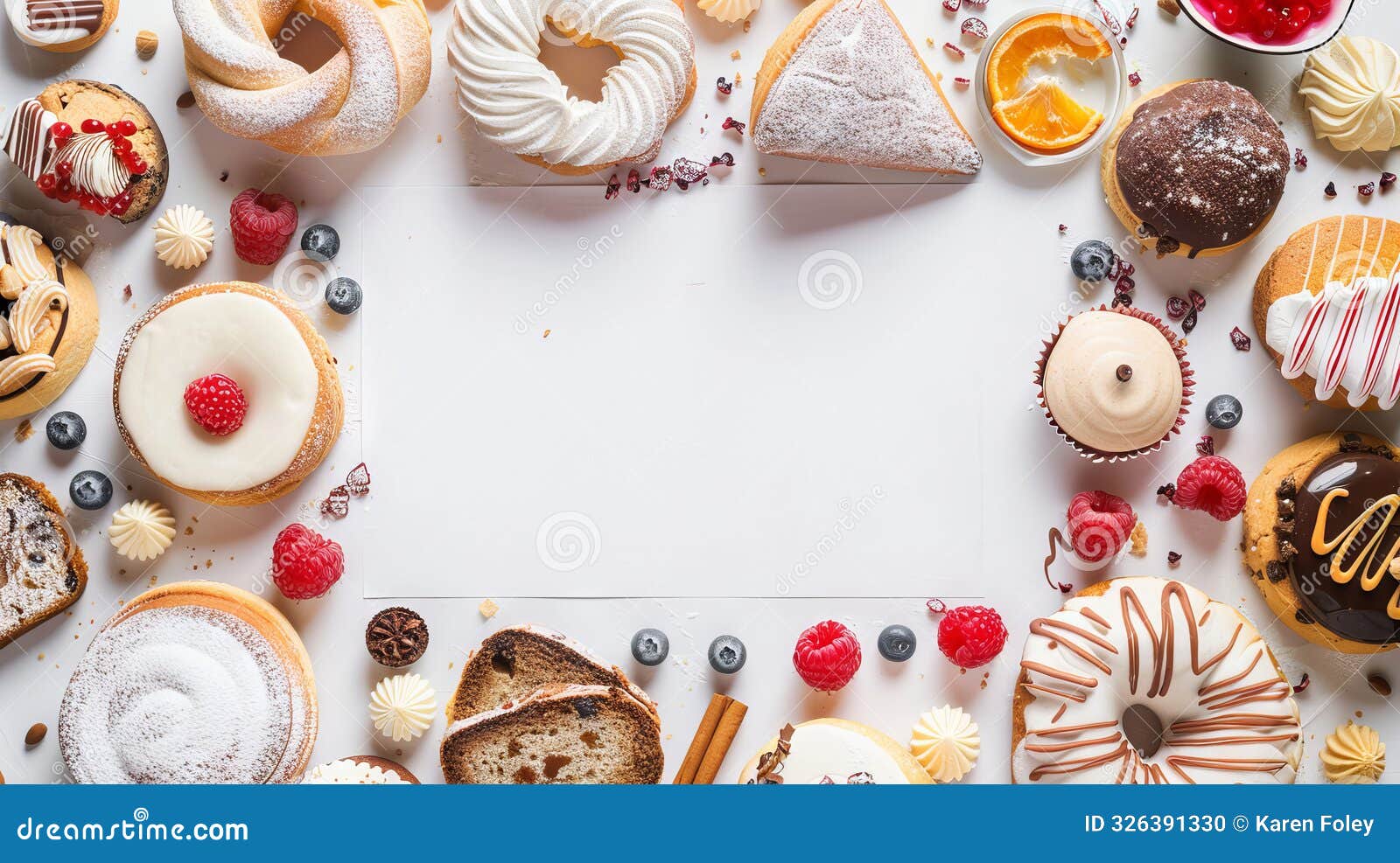 Bakery background graphic stock illustration. Illustration of treats ...