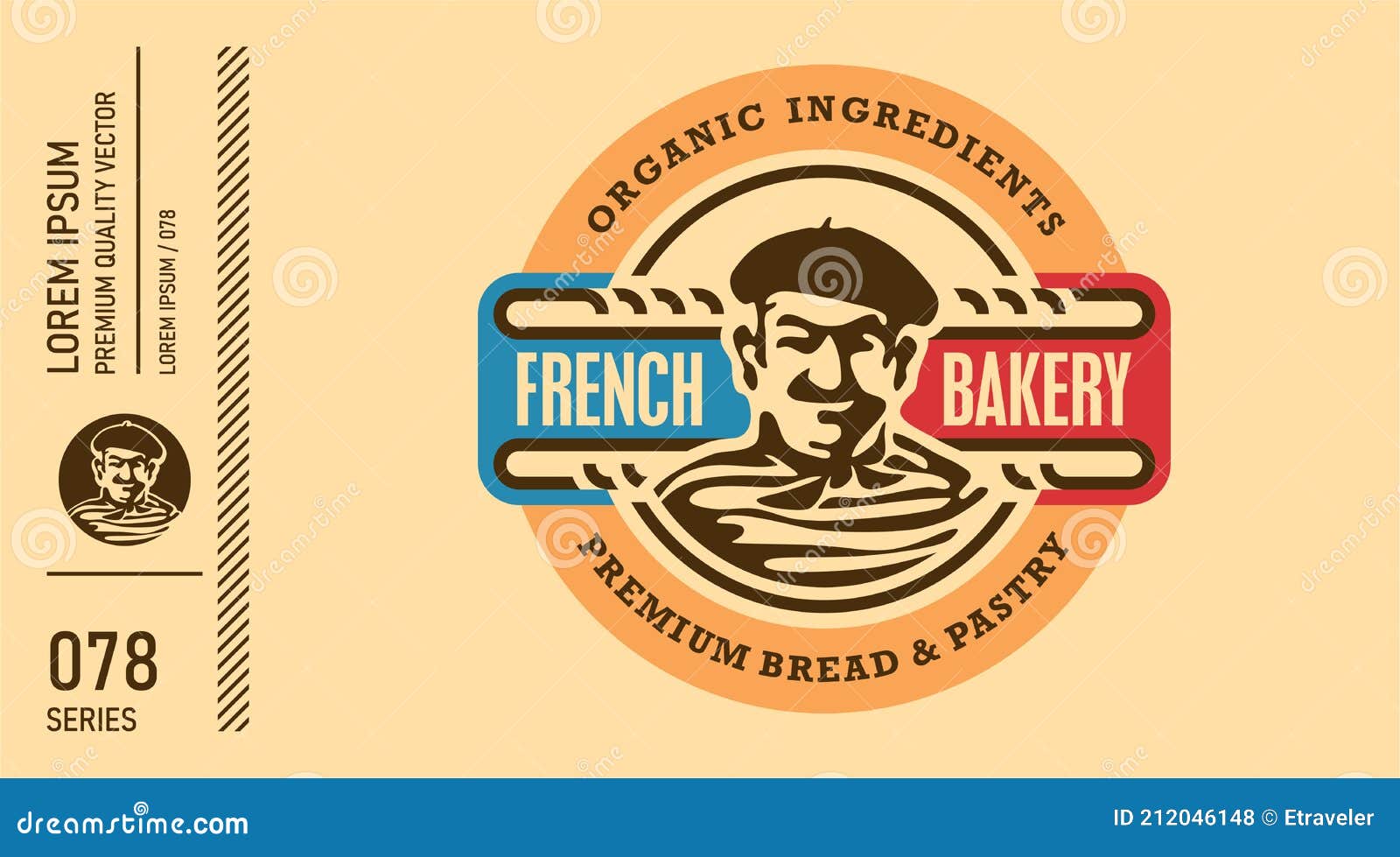 Bakery, Bakehouse Logo or Label. French Bread Baker Stock Vector ...
