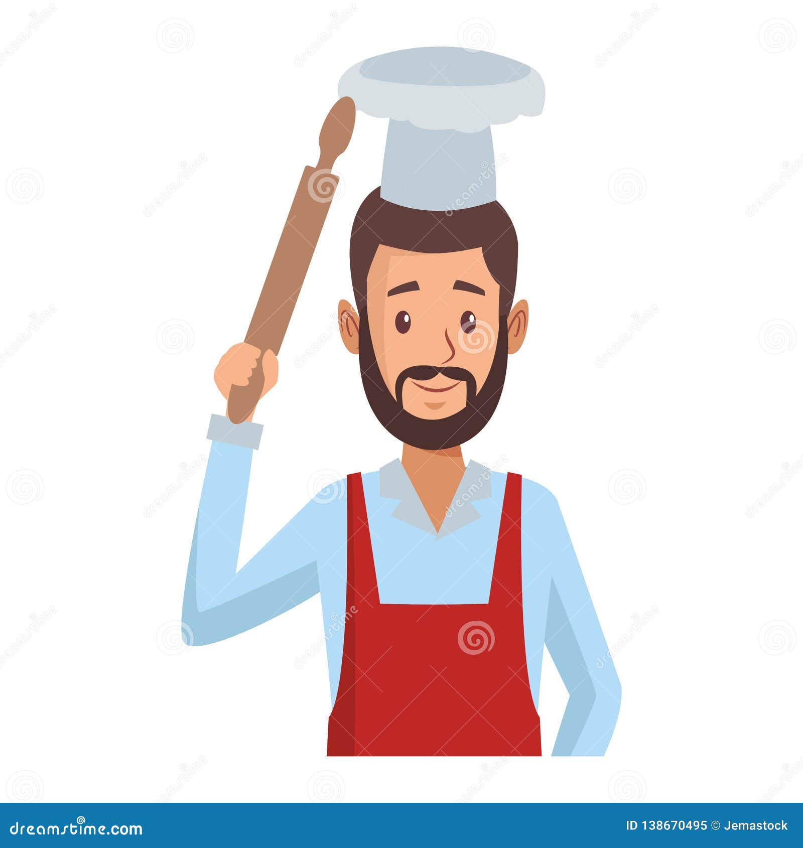 Bakery baker cartoon stock vector. Illustration of baked - 138670495