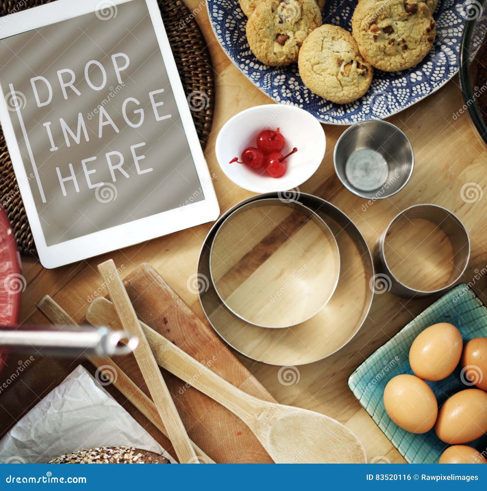 Bakery Baking Cook Eggs Pastry Ingredients Concept Stock Photo - Image ...