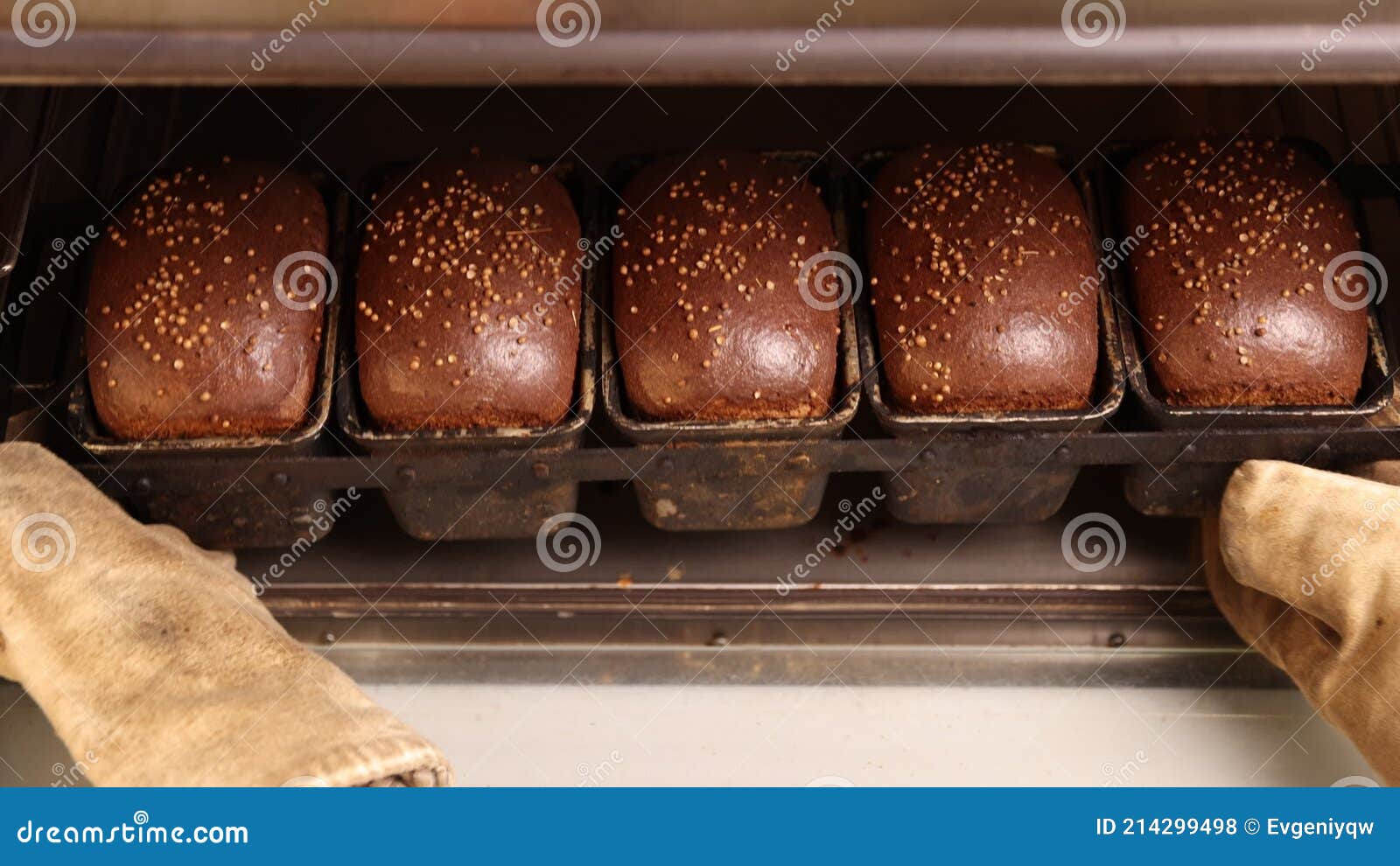 Bakery Baking Process in Factory. Bakery Activity. Process of Preparing ...
