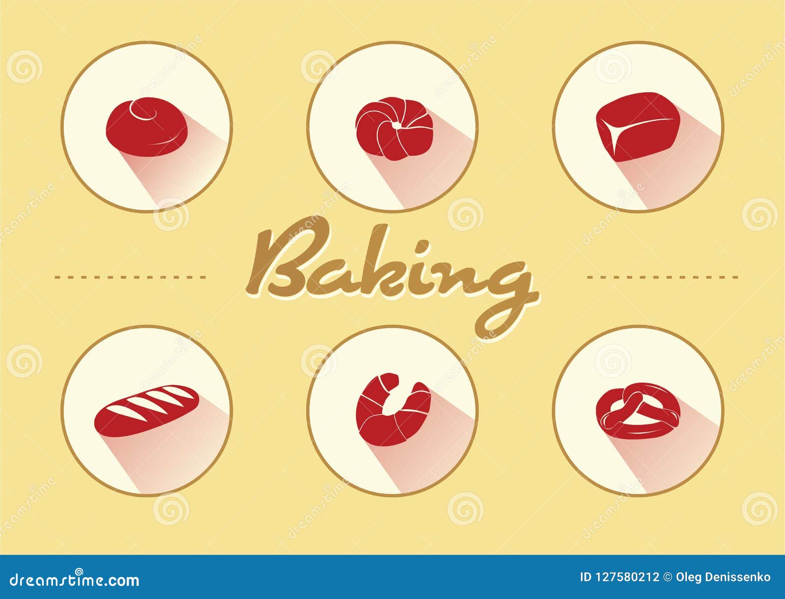 Bakery and Bread Icon pack stock illustration. Illustration of icons ...