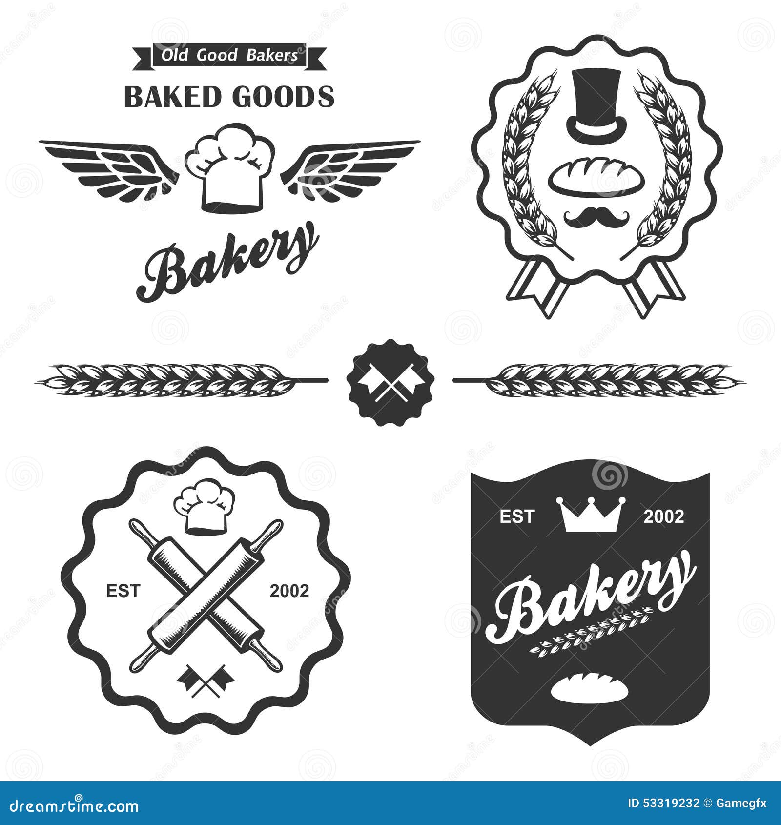 Bakery Bread Vintage Retro Stock Illustrations – 10,708 Bakery Bread ...