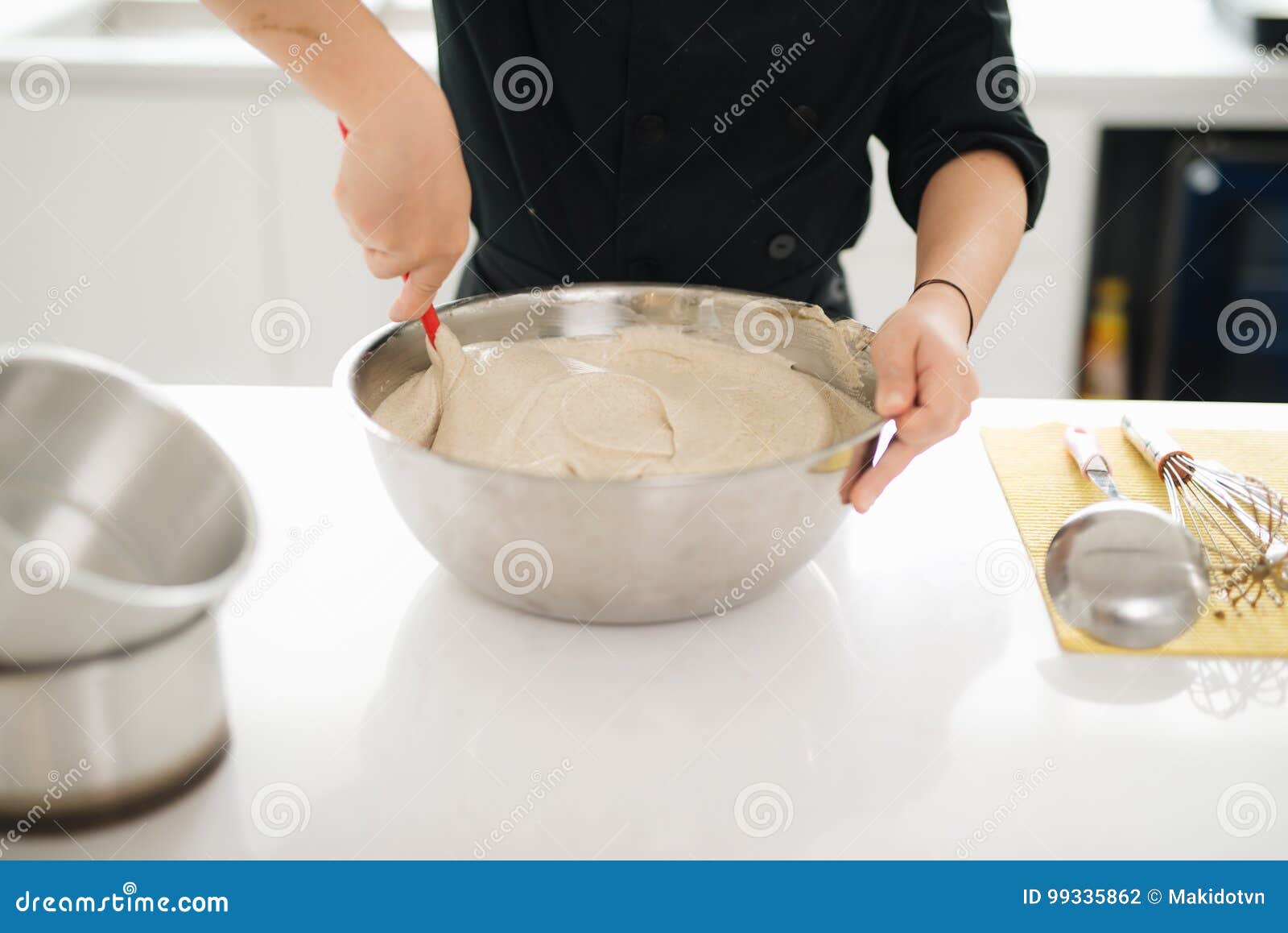 Bakery Chef Cooking Bake in the Kitchen Professional Stock Photo ...