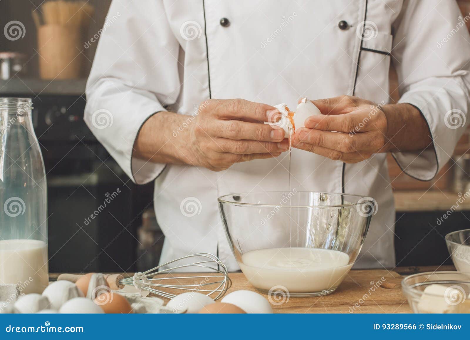 Bakery Chef Cooking Bake in the Kitchen Professional Stock Photo ...