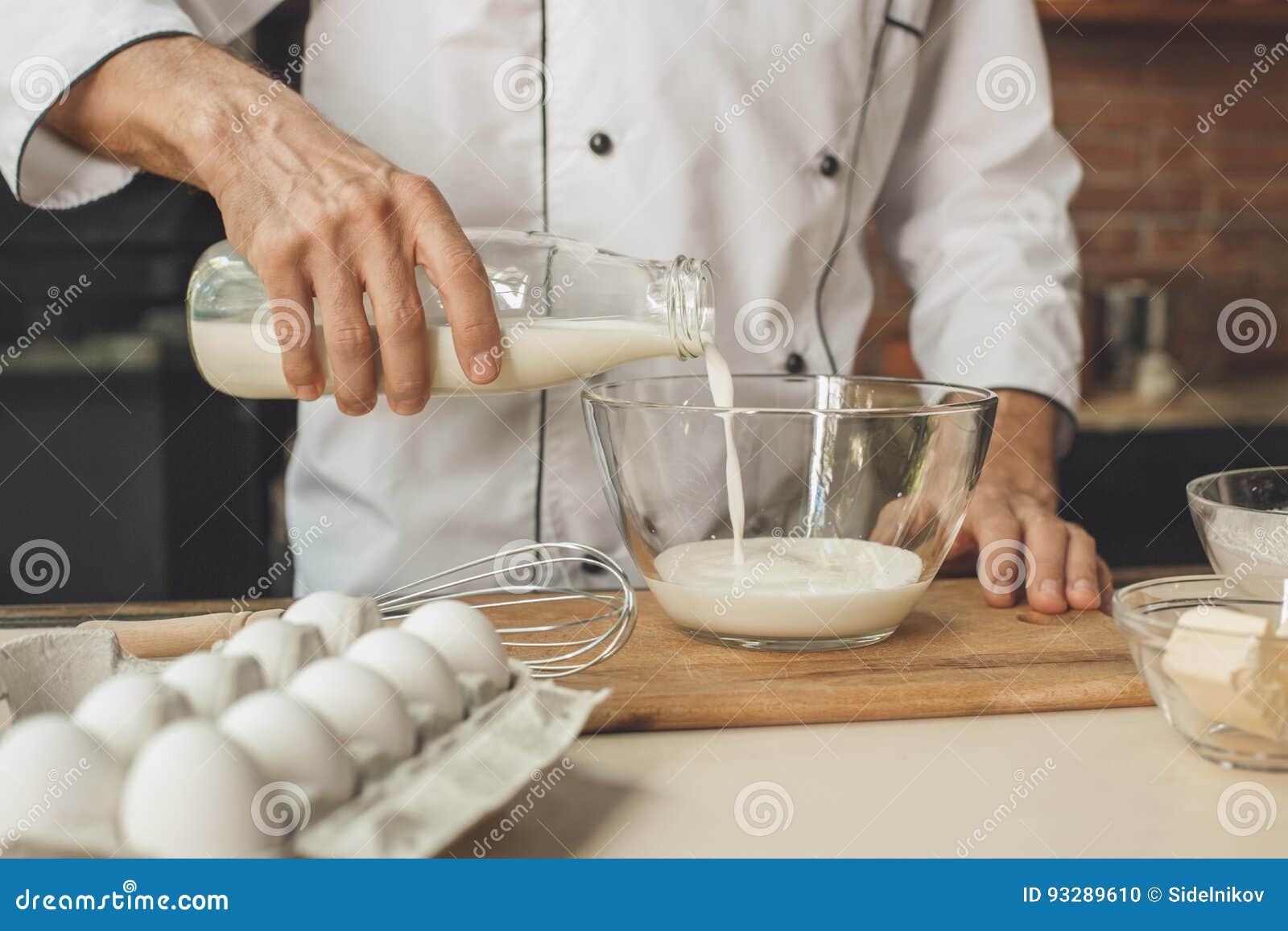 Bakery Chef Cooking Bake in the Kitchen Professional Stock Photo ...