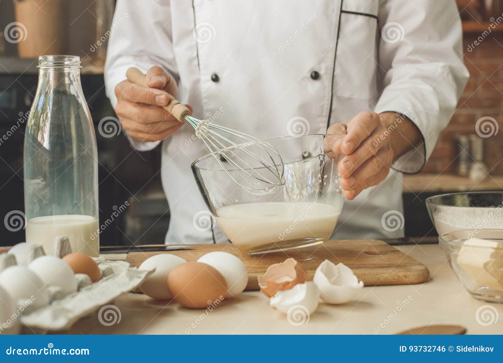 Bakery Chef Cooking Bake in the Kitchen Professional Stock Photo ...